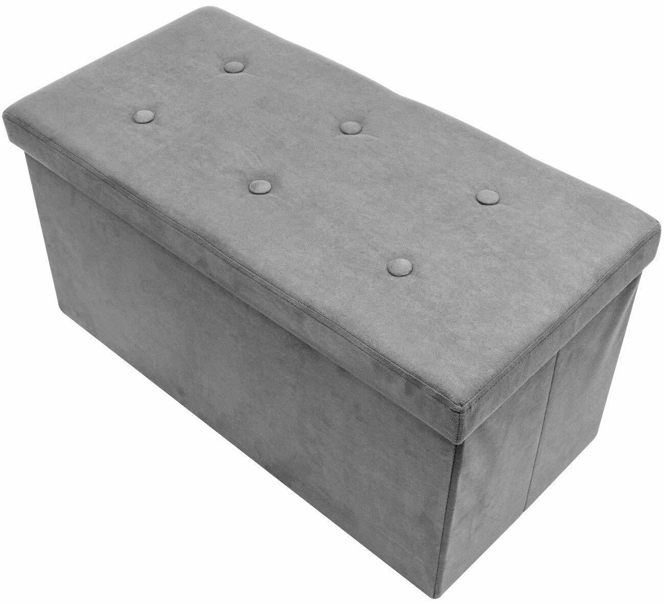 DJDG 30-Inch Tufted Footrest, Linen Chest, or Bench with Removable Bin ...