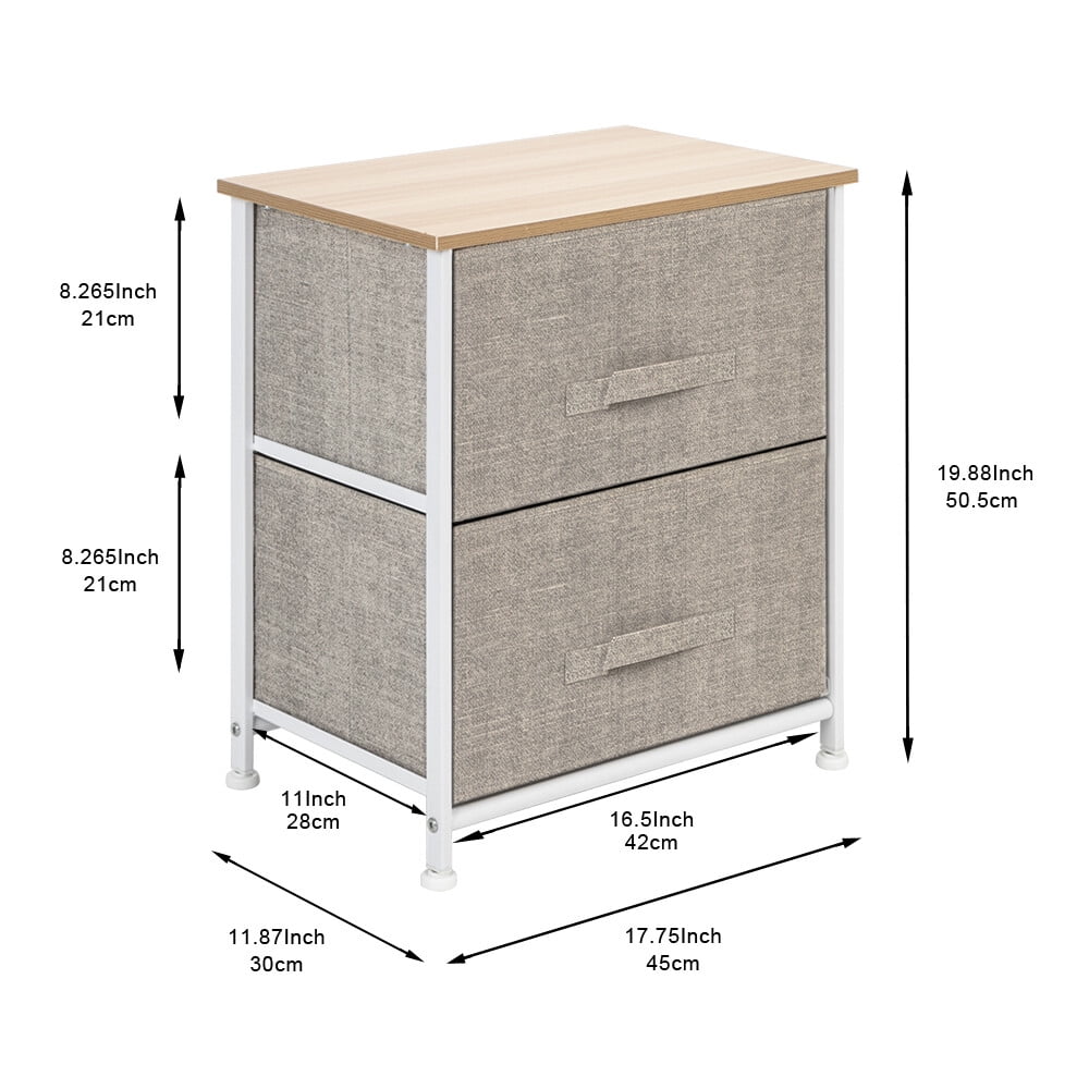 HLL Bedroom storage tower high chest storage cabinet unit 2/5/7 fabric ...