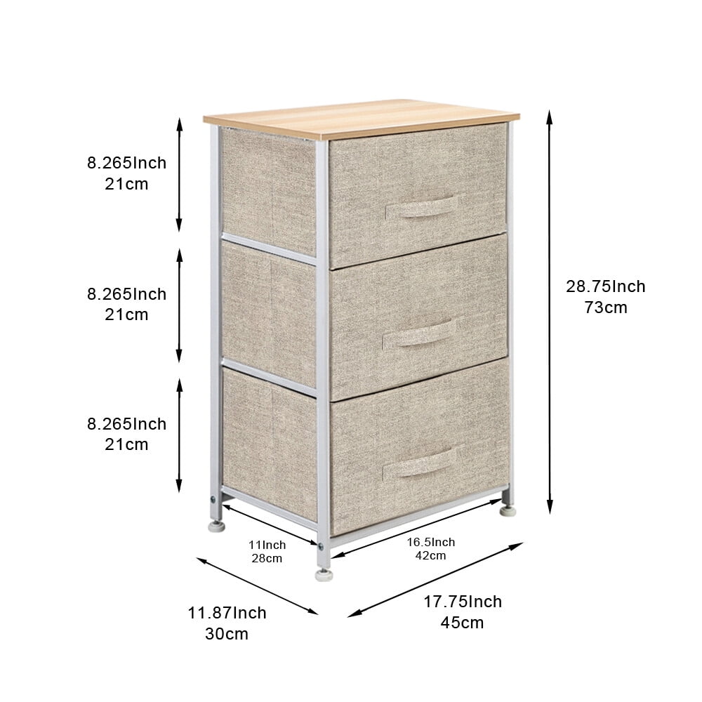 HLL Bedroom storage tower high chest storage cabinet unit 2/5/7 fabric ...