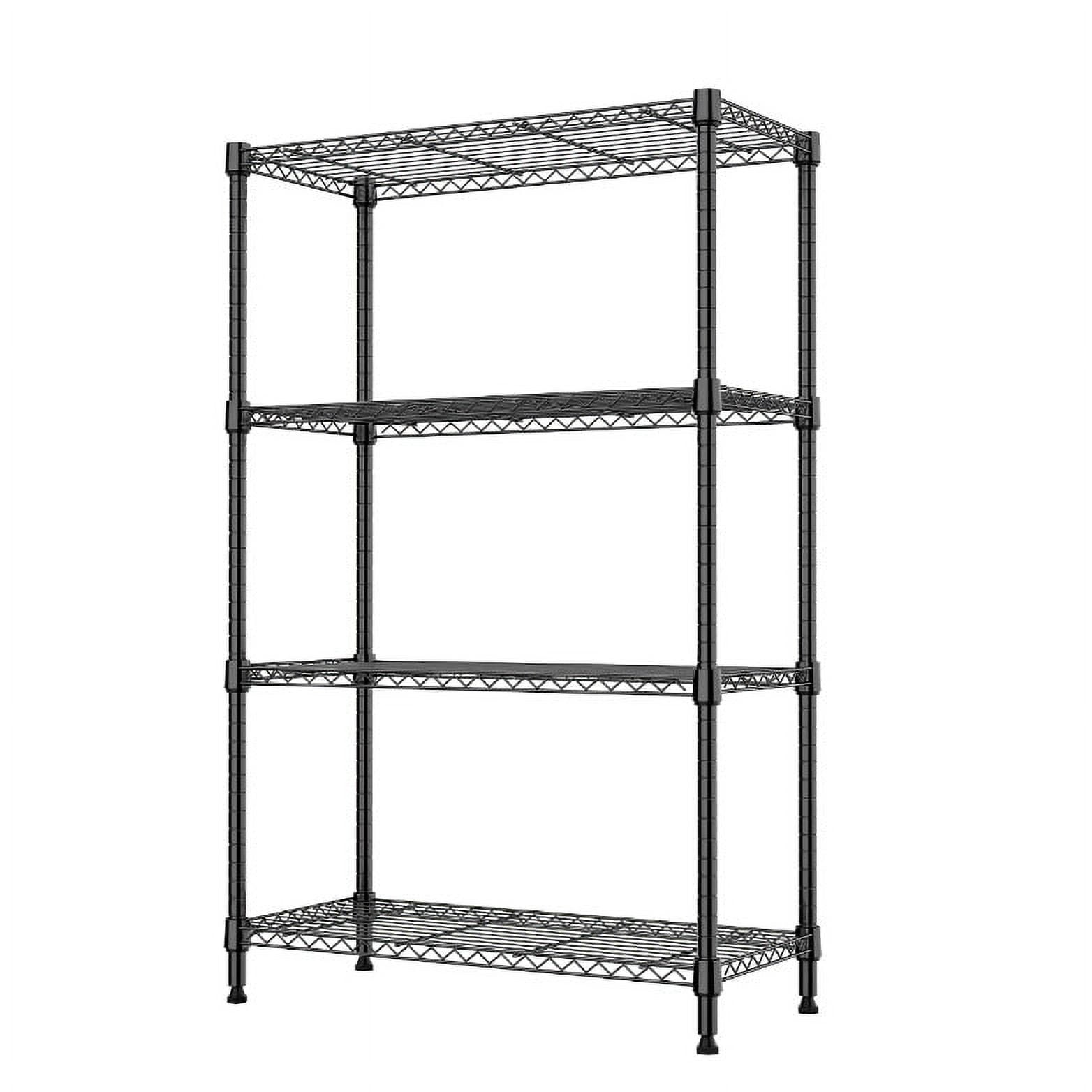 DJDG Heavy duty 4-layer metal commercial storage rack with adjustable ...