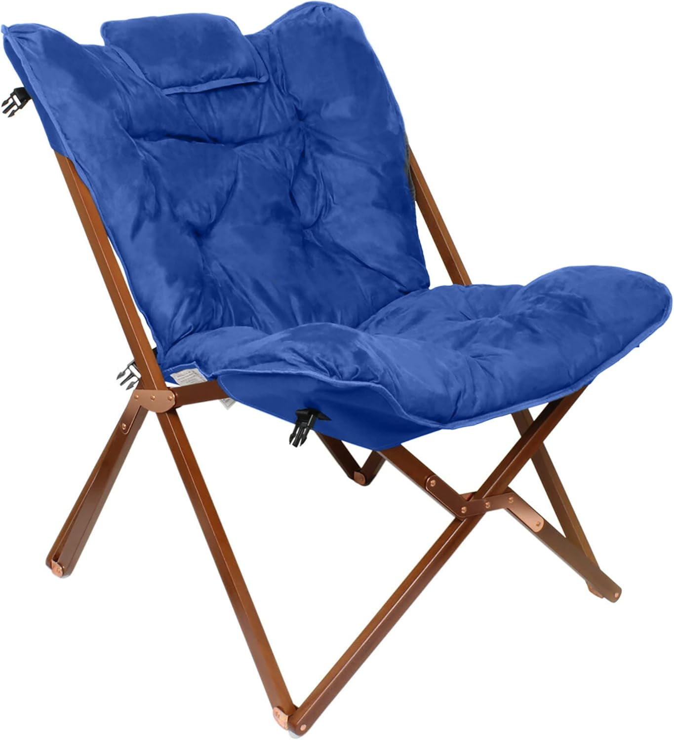 DJDG Indoor Portable Wood Butterfly Folding Accent Chair, Perfect for ...