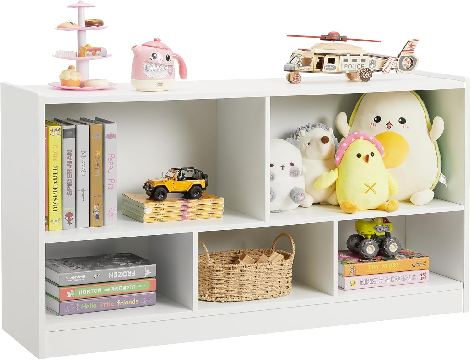 DJDG Kids Toy Storage Organizer, 5-Section Storage Cabinet for ...