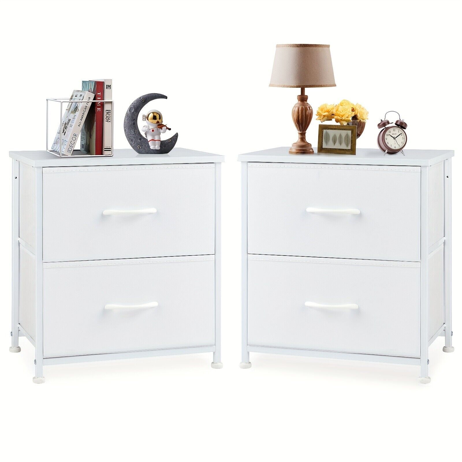 DJDG Set of 2 End Table, Modern Versatile Nightstands, Side End Table ...