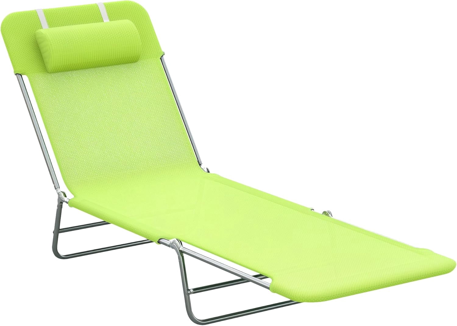 DJDG Tanning Chair Folding Chaise Lounge Pool Chairs with Pillow ...