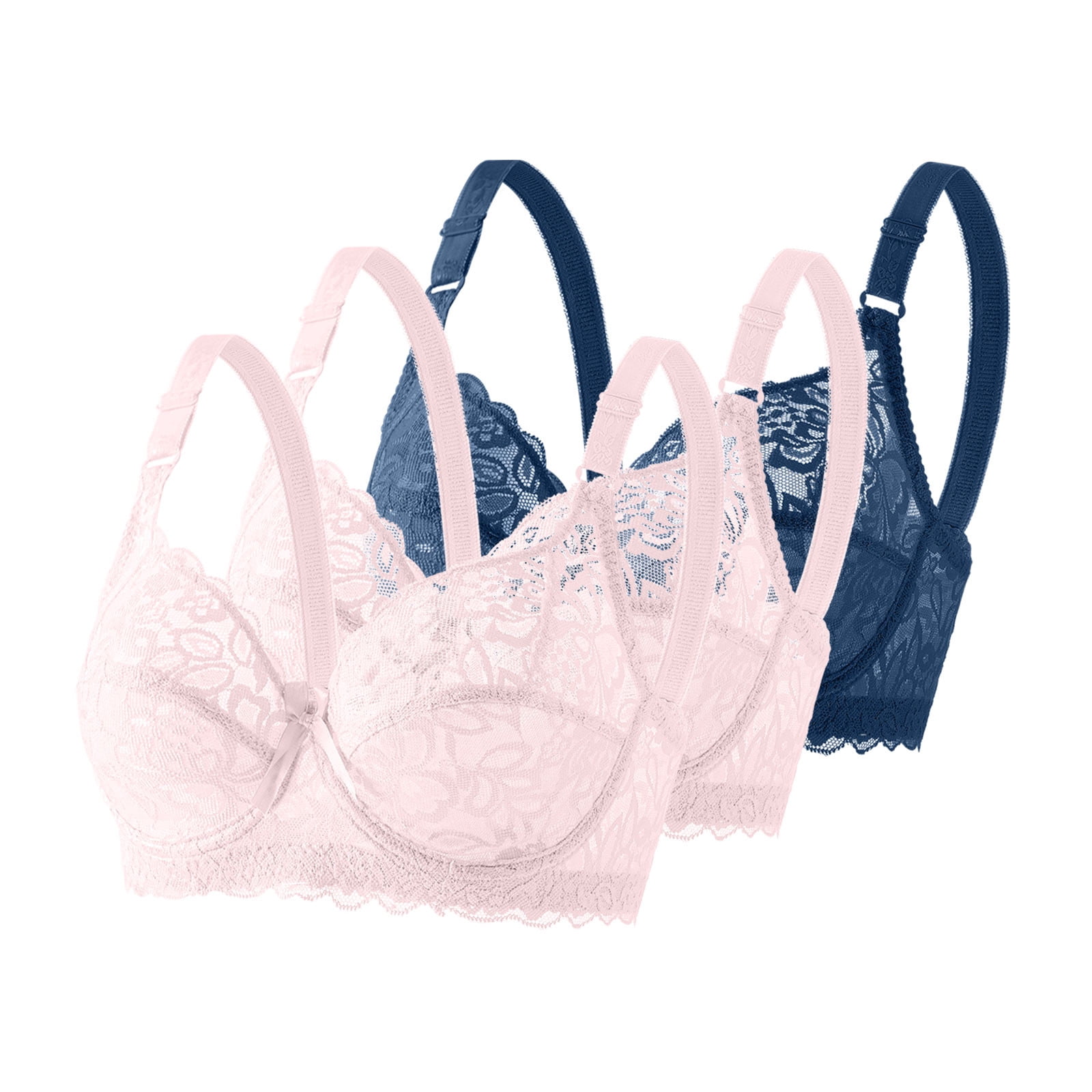 DJDLJWCJ 3Pc Women Bra Underwear Large Steel Rim Support Resist Sagging ...