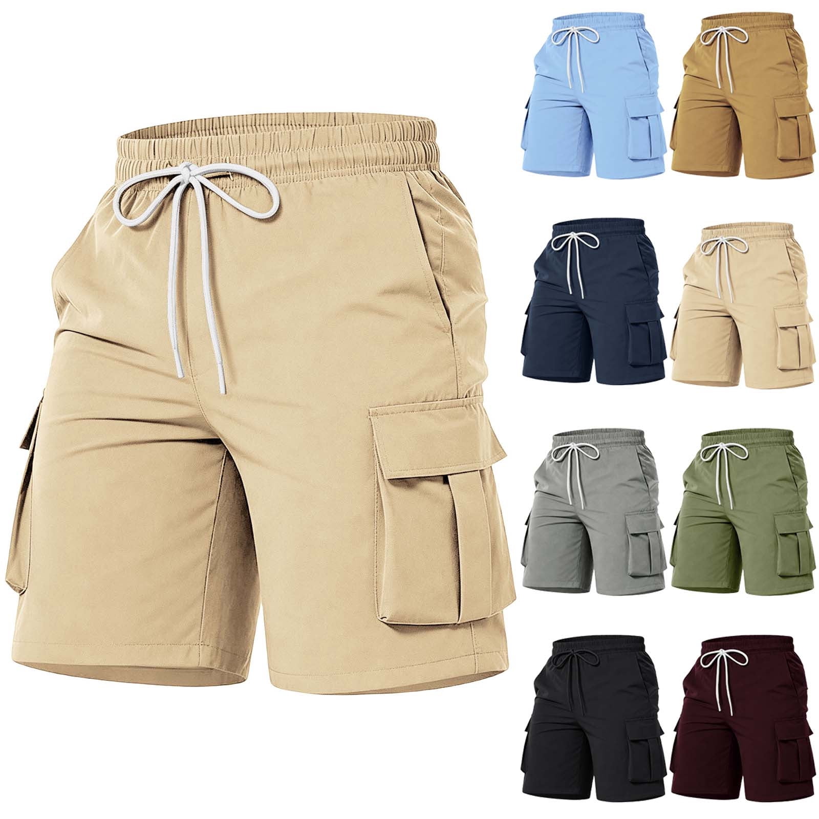 DJDLJWCJ Boys School Uniform Shorts Straight Leg Elastic Waist ...