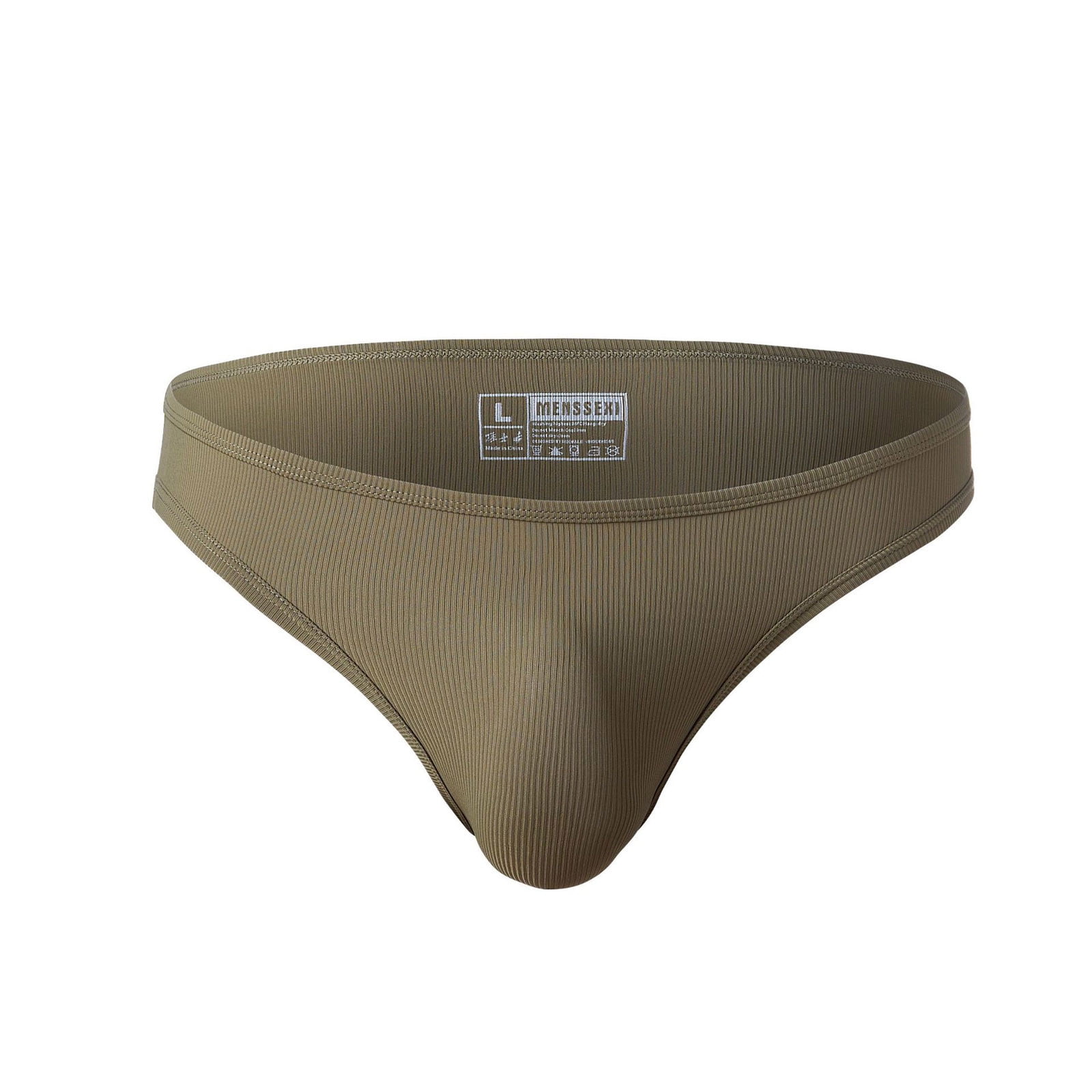 DJDLJWCJ Men's Athletic Briefs Stretch Breathable Solid underpants Army ...