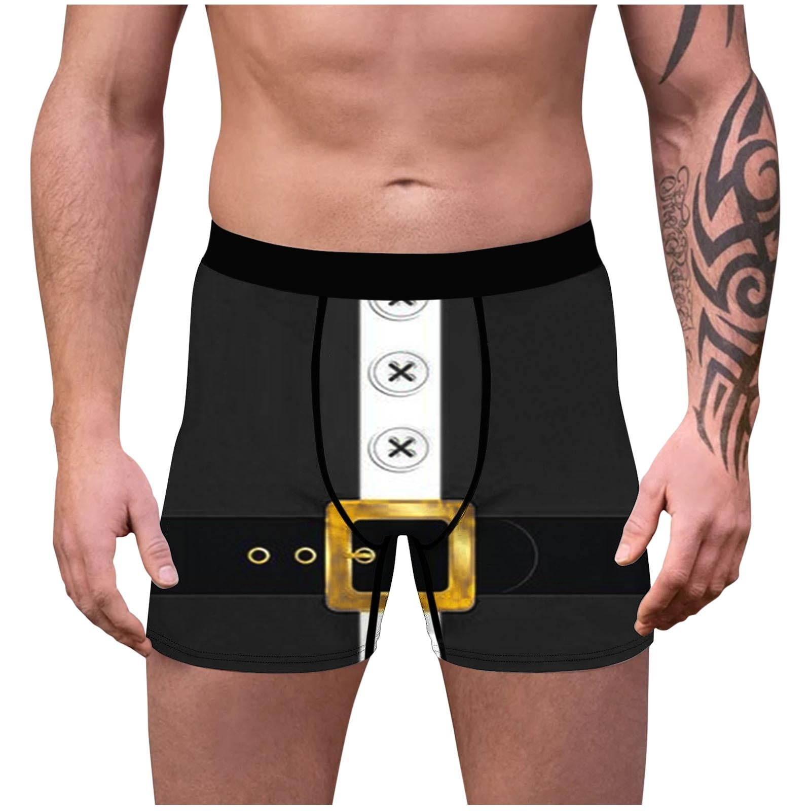DJDLJWCJ Men's Boxer Briefs Underwear, Elastic Mens Underwear,Elastic ...