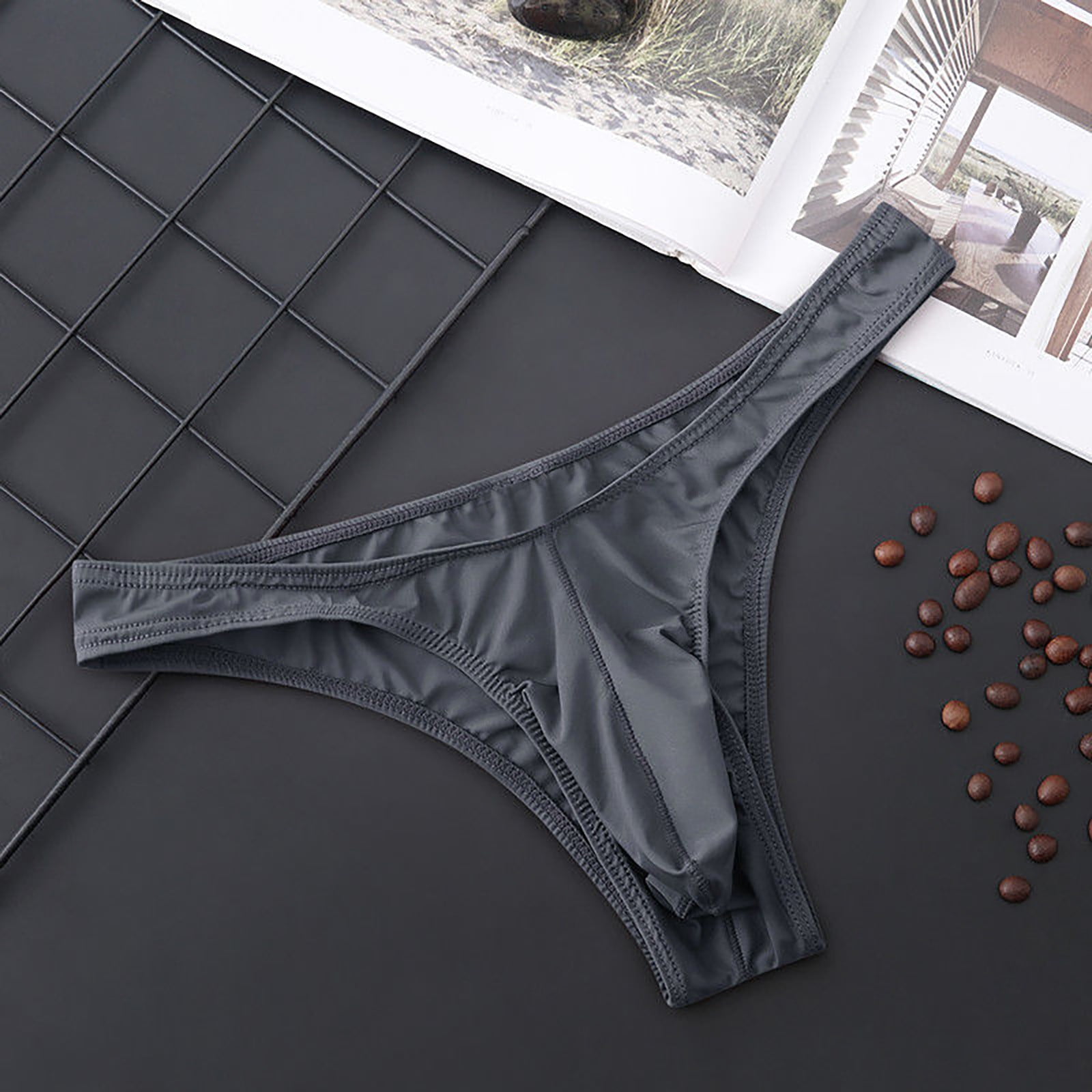 DJDLJWCJ Men's Sexy Underwear Large Pouch, Mens Regular Briefs ...