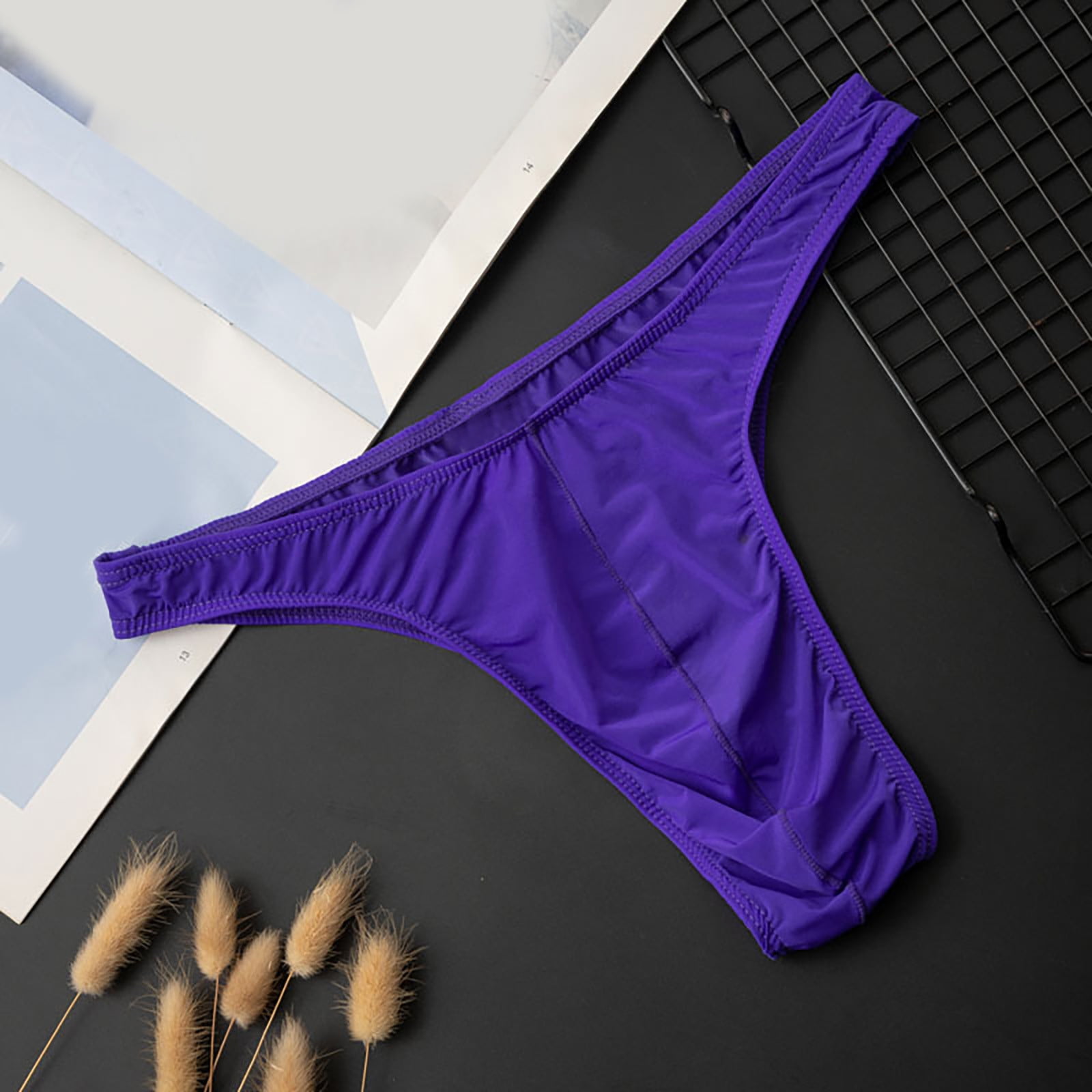 DJDLJWCJ Mens Boxer Briefs T-back, Men's Sexy Thong Underwear Thin ...