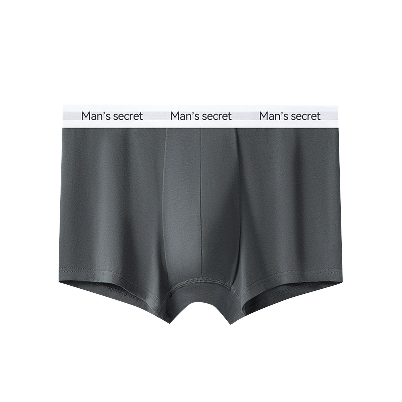 DJDLJWCJ Mens Boxer Briefs Underwear Large Size Stretch Mid-waist ...