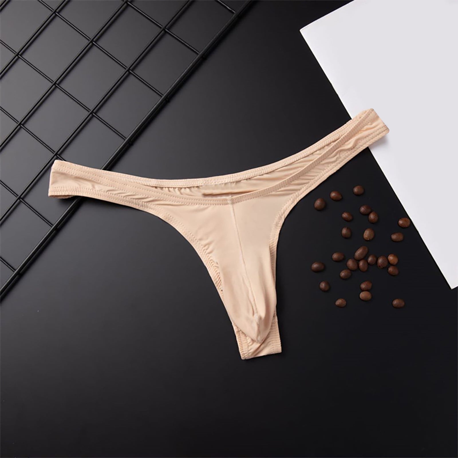 DJDLJWCJ Mens Soft Underwear Thongs, Low Waist Men's Sexy Thong ...