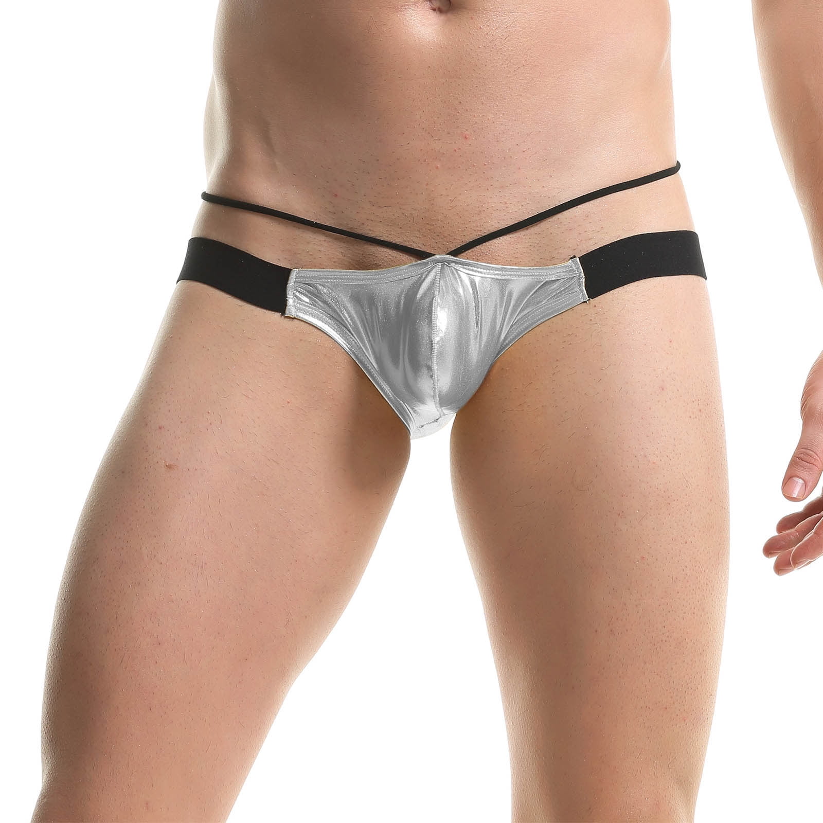 DJDLJWCJ Mens Thongs Underwear G-String Soft Solid Stretch, Underpants Silver S - Walmart.com