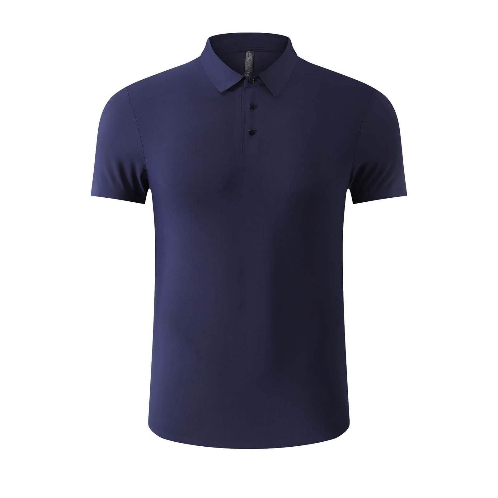 DJDLJWCJ Polo Shirts for Men Solid Color Ice silk Tee Quick Dry Stretch ...