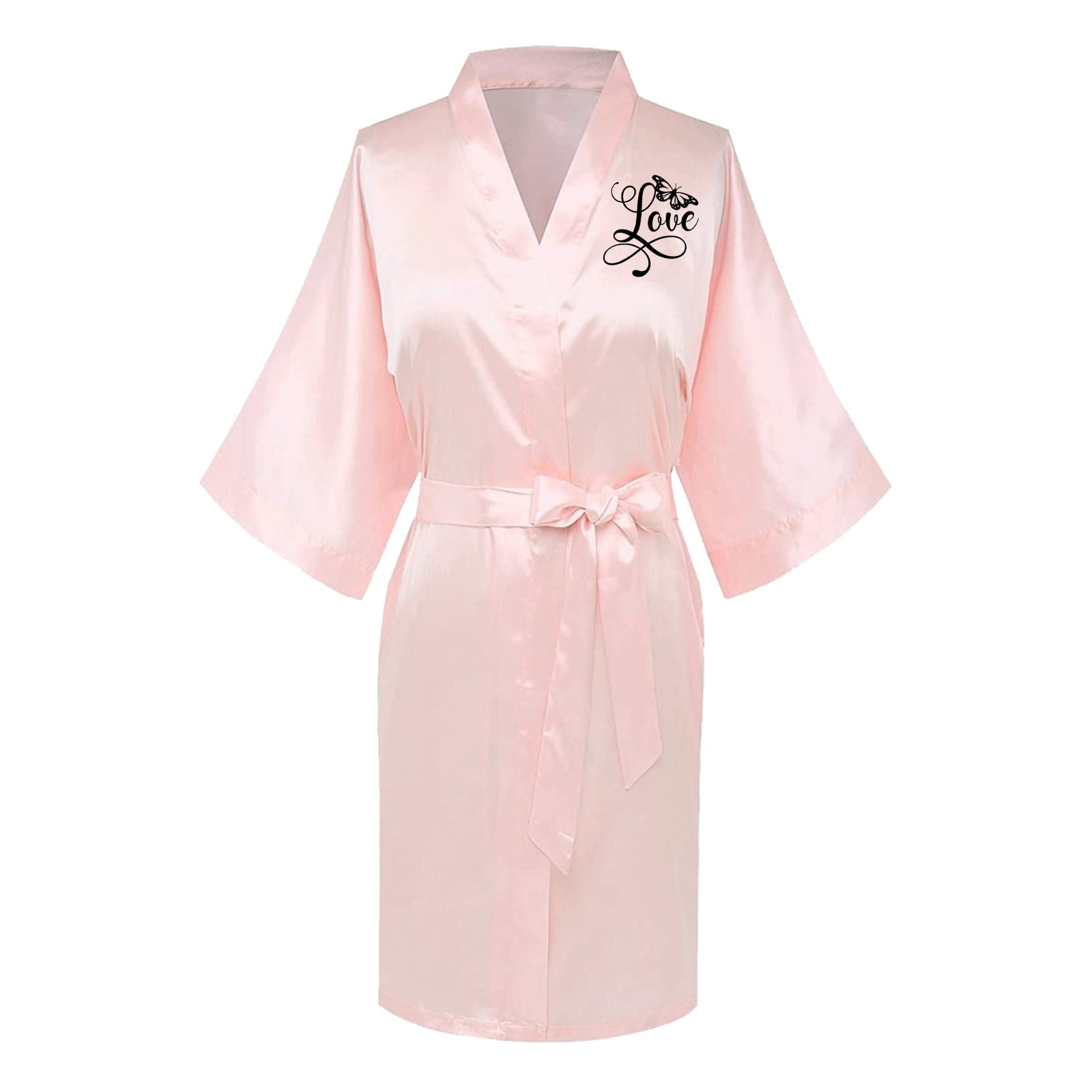 DJDLJWCJ Women Robes Soft Long Sleeve Nightgown Solid Comfy Sleepwear ...