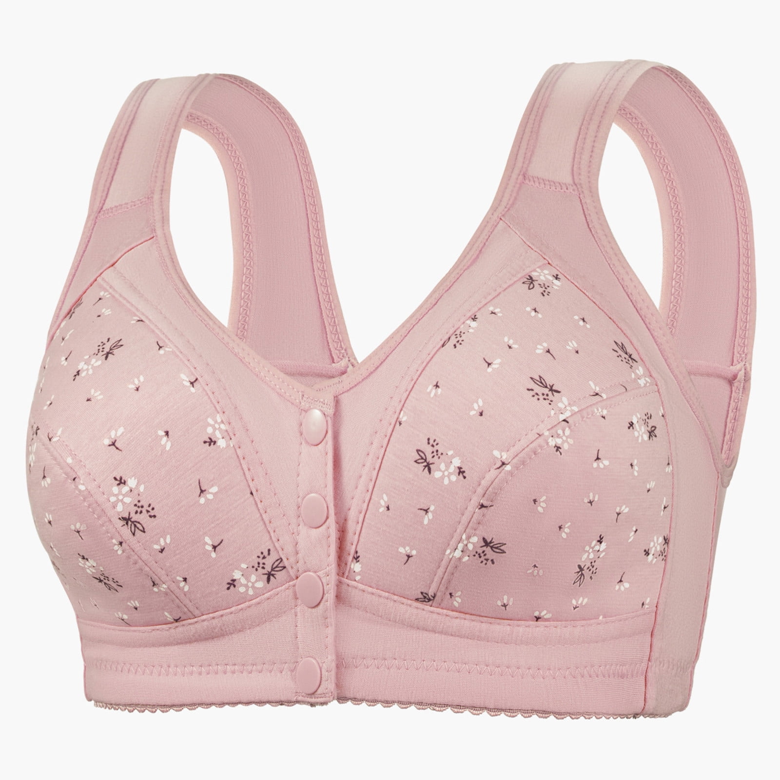 DJDLJWCJ Women's Plus Size Comfortable Bras for Women Wirefree Bra Thin ...