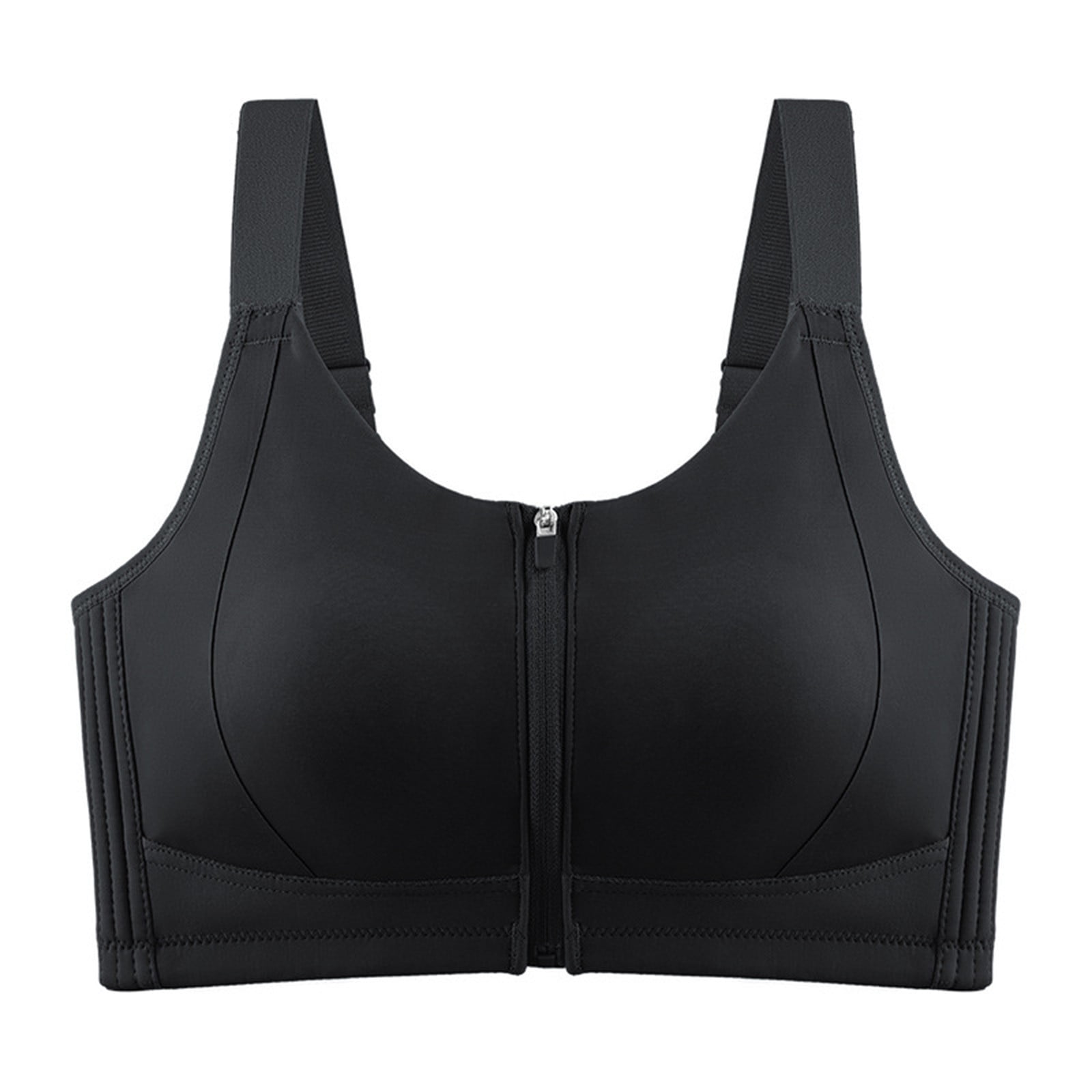 DJDLJWCJ Womens Bras for Women Wirefree Bra Seamless Zip Thin ...