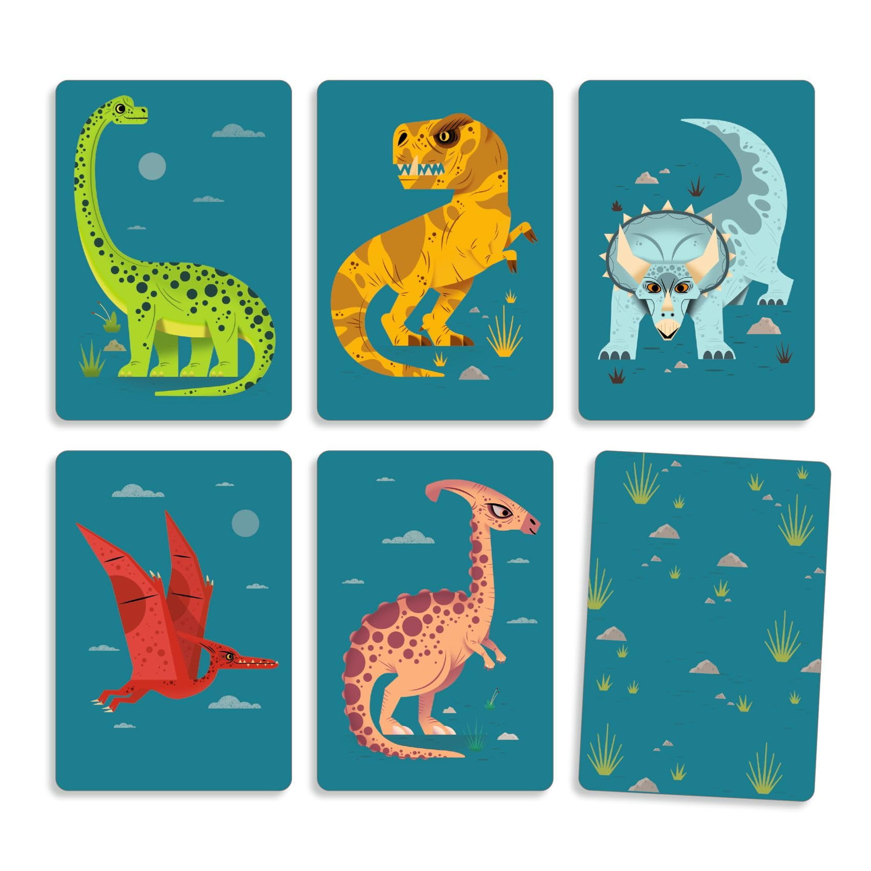 DJECO Dino Draft Card DHF10 Games - Strategic Dinosaur Drafting Game ...
