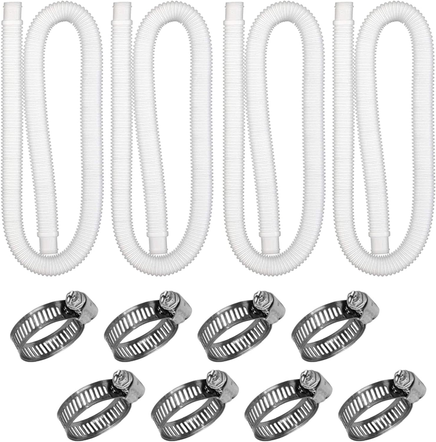 DJH-4pack Above Ground Pool Hose Replacement 1 1/4" Swimming Pool Hoses ...