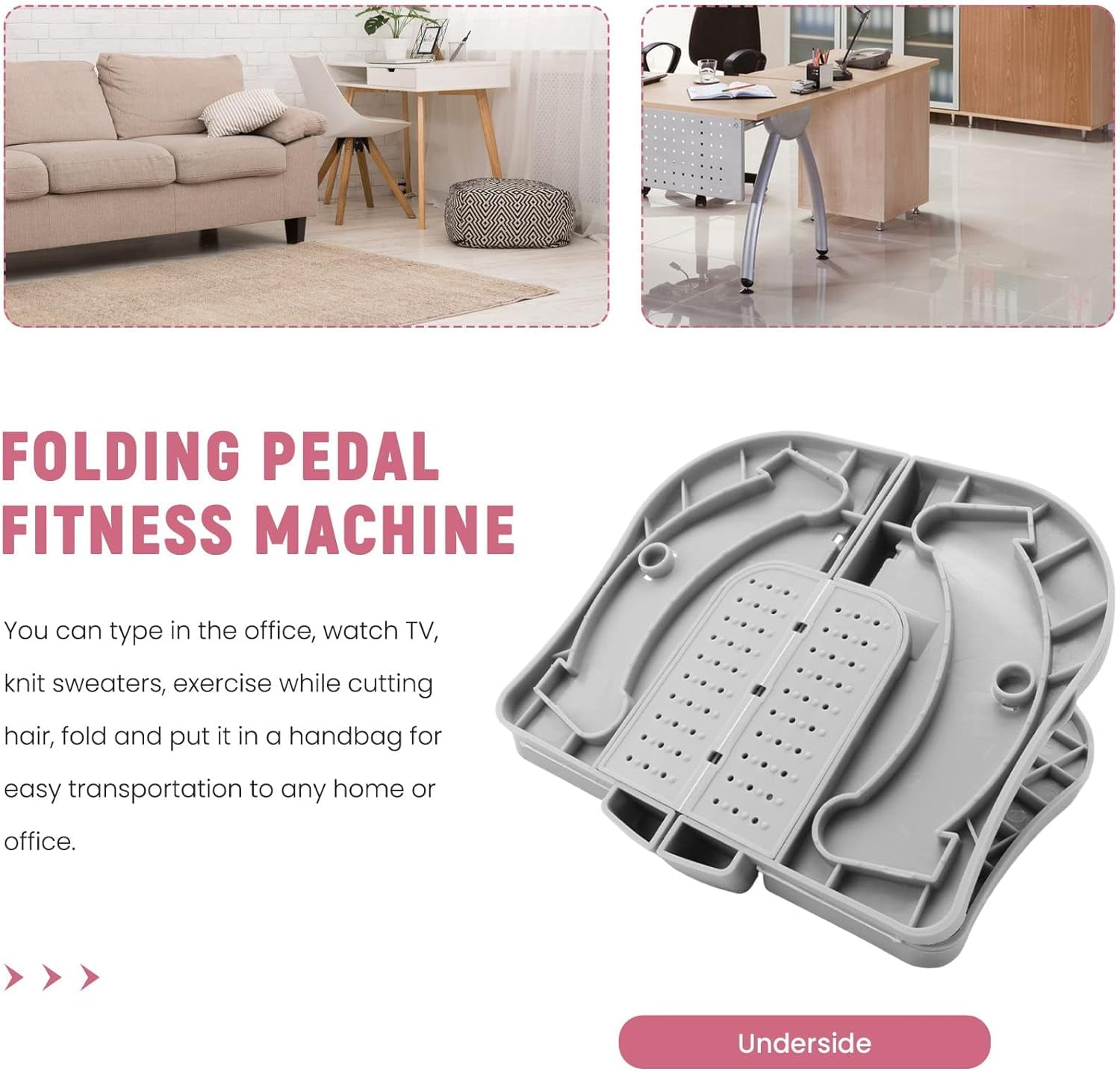 DJH-Exercise Pedal Machine Mini Bike Pedal Exerciser Fitness Folding ...