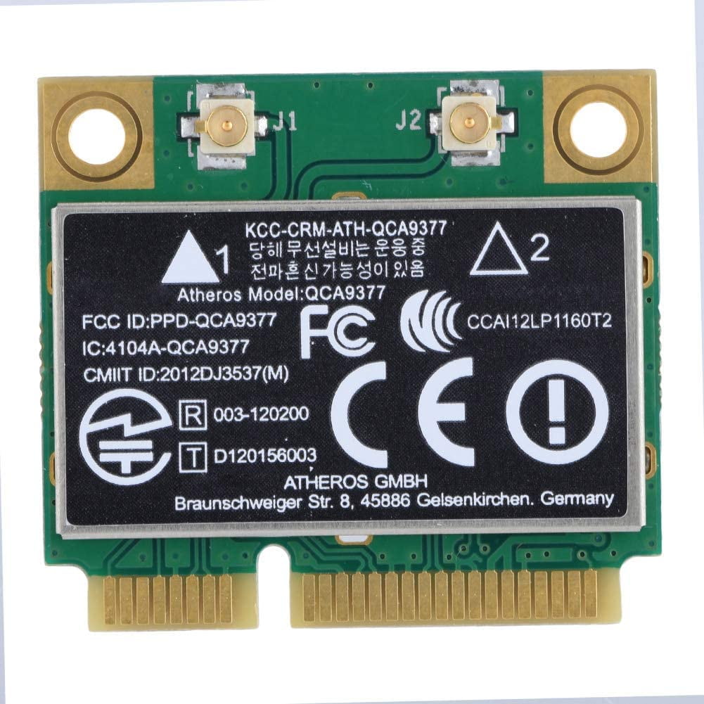 DJH-Mini WiFi Card, Atheros QCA9377 2.4G/5Ghz Dual Band Network Card 433Mbps WiFi Mini PCI-E ...