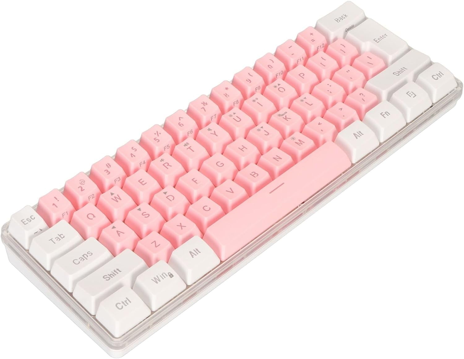 DJH-Office Keyboard, DC 5V 61 Keys USB Wired 60% Gaming Keyboard RGB ...