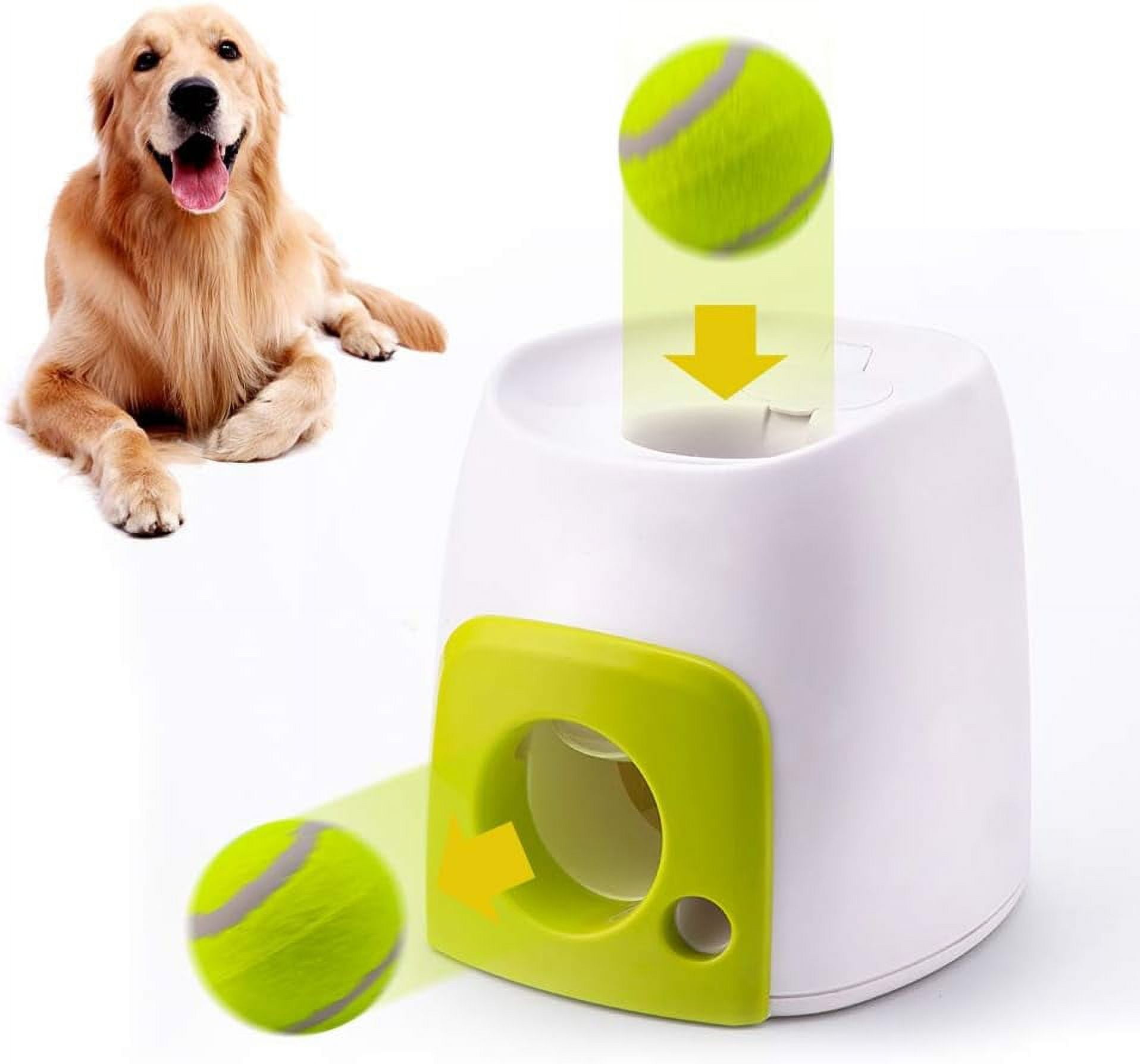 DJH-Tennis Ball Launcher, Interactive Dog Ball Thrower Indoor Outdoor ...