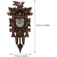 DJH-Wooden Wall Clock Rustic Decor Wall Clock for Office Wood Decor Kuku Clock Coo Coo Clock ...
