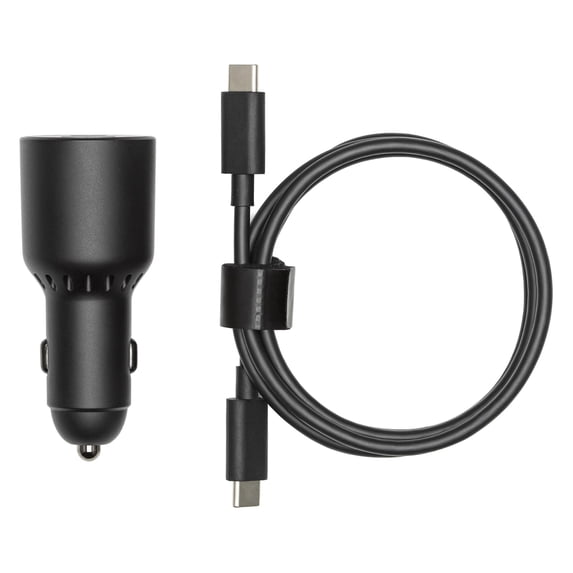 DJI 65W Car Charger, USB-C and USB-A Ports, Charges Flight Battery, RC ...