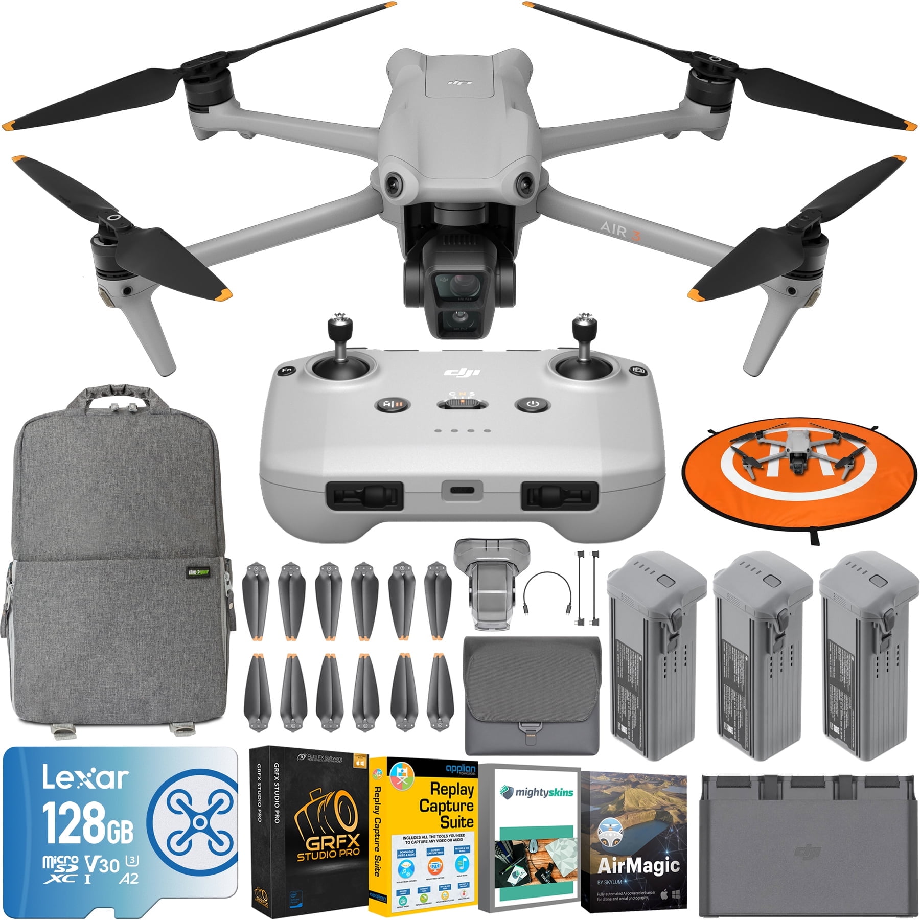 DJI Air 3 Drone Quadcopter with 4K/60fps Video, 48MP Photos, RC-N2 ...