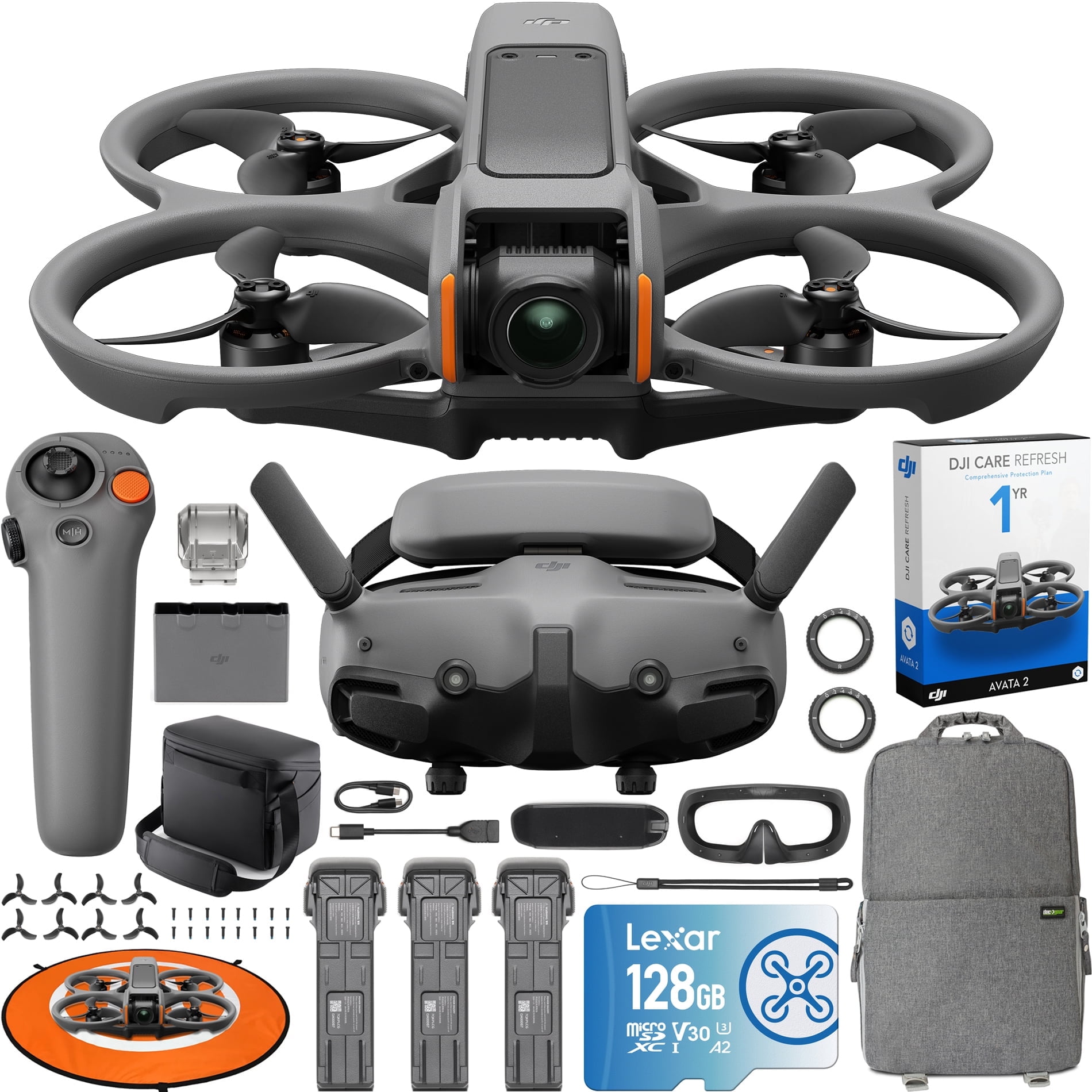 DJI Avata 2 FPV Drone Fly More Combo (3 Batteries) with Camera 4K ...