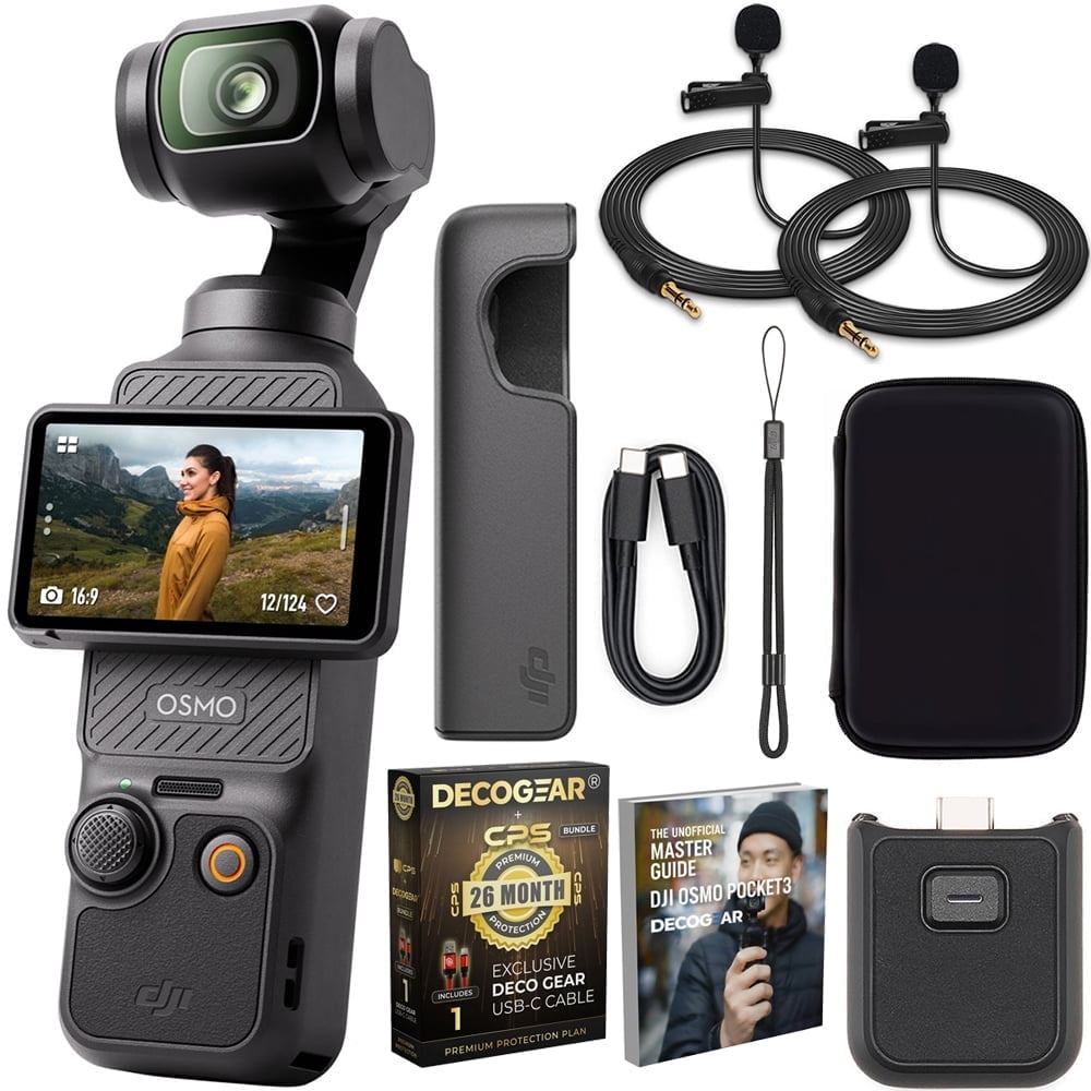 DJI CP.OS.00000301.01 Osmo Pocket 3 4K 120fps Handheld 3-Axis Gimbal ...