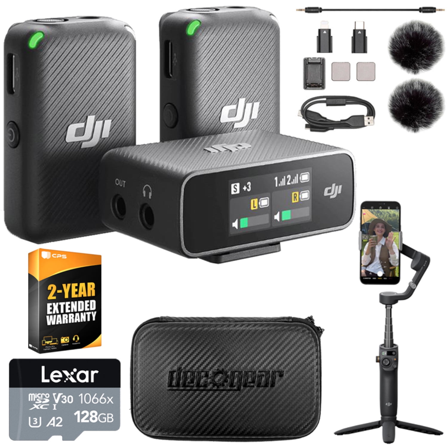 DJI CP.RN.00000197.01 Mic Wireless Microphone System & Audio Recorder ...