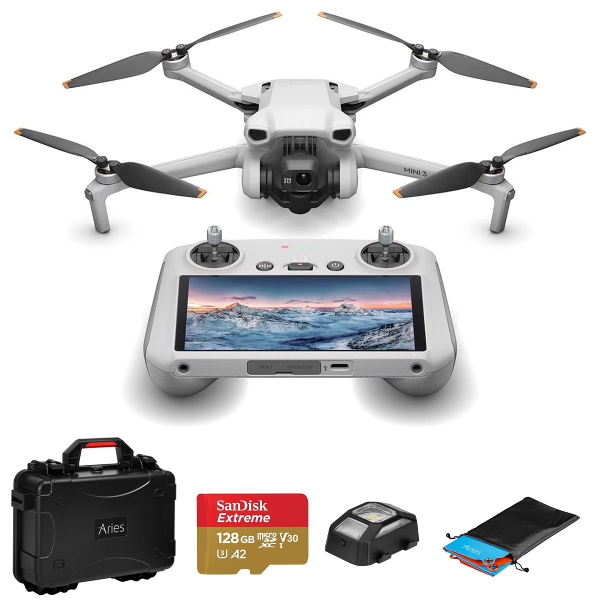 DJI Mini 3 Prosumer Drone with RC Controller, Rugged Bundle, 4K Camera ...