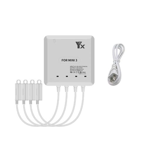 DJI Mini 3 Battery Charger – Bigcan 4-in-1 Charging Hub for Mini 3 Pro ...