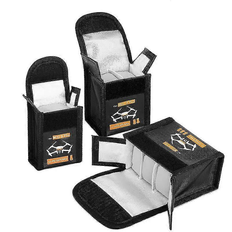 For DJI Mini 3 Pro Mini 4 Pro Drone LiPo Battery Safe Bag Explosion-proof Protective Bag Battery ...