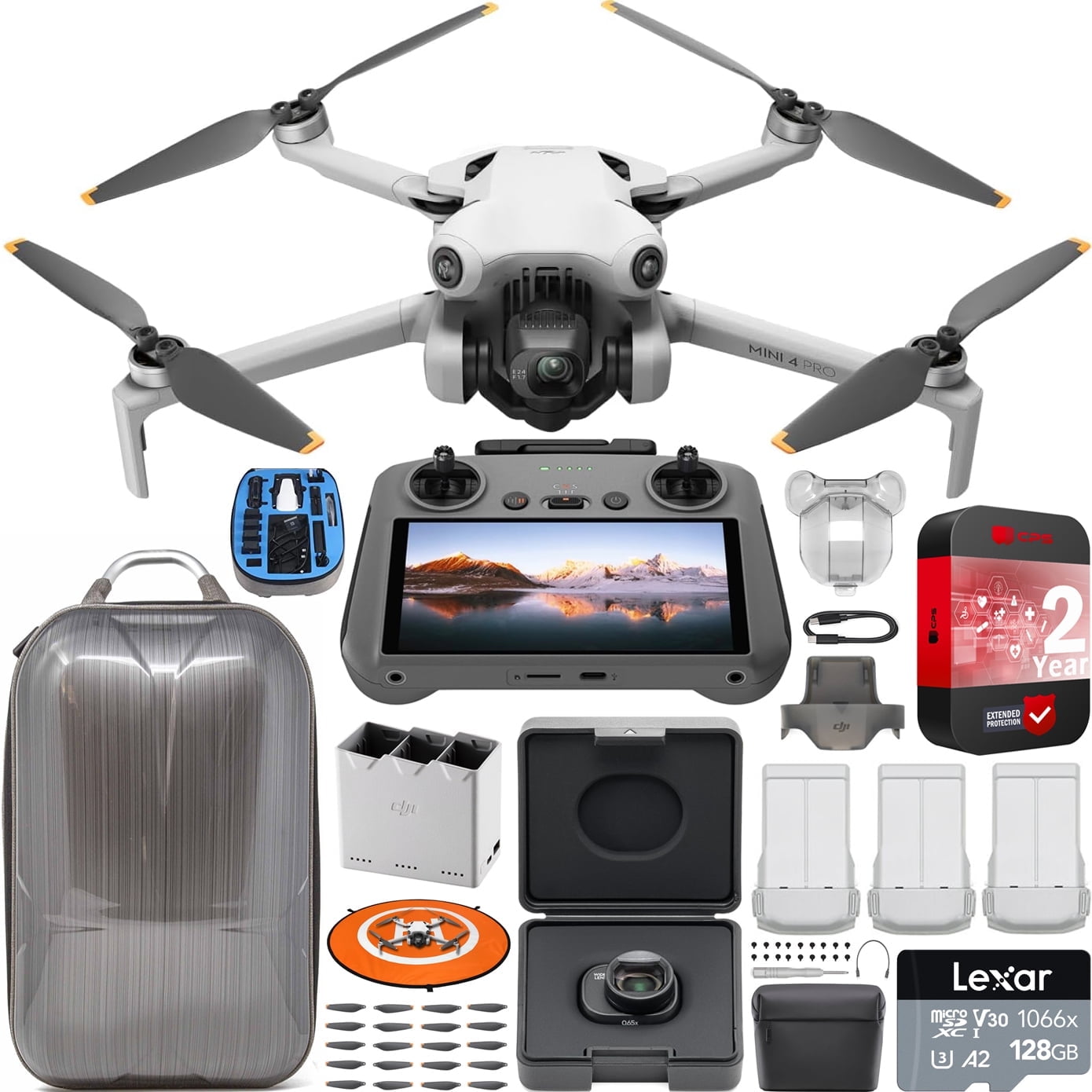 DJI Mini 4 Pro Drone, 4K HDR Camera, 3+ Batteries, Wide-Angle Lens ...