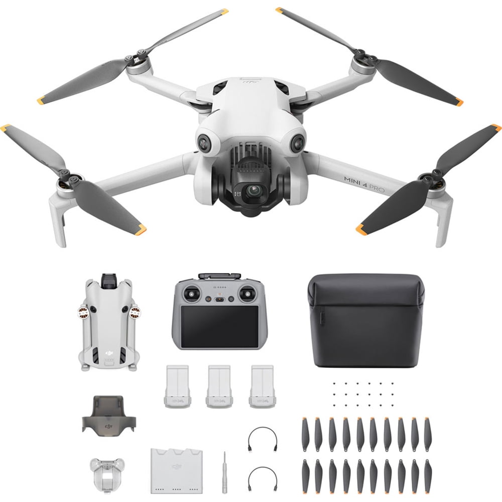 Open Box DJI Mini 4 Pro Fly More Combo with DJI RC 2 (Screen Remote Controller), Folding Mini ...