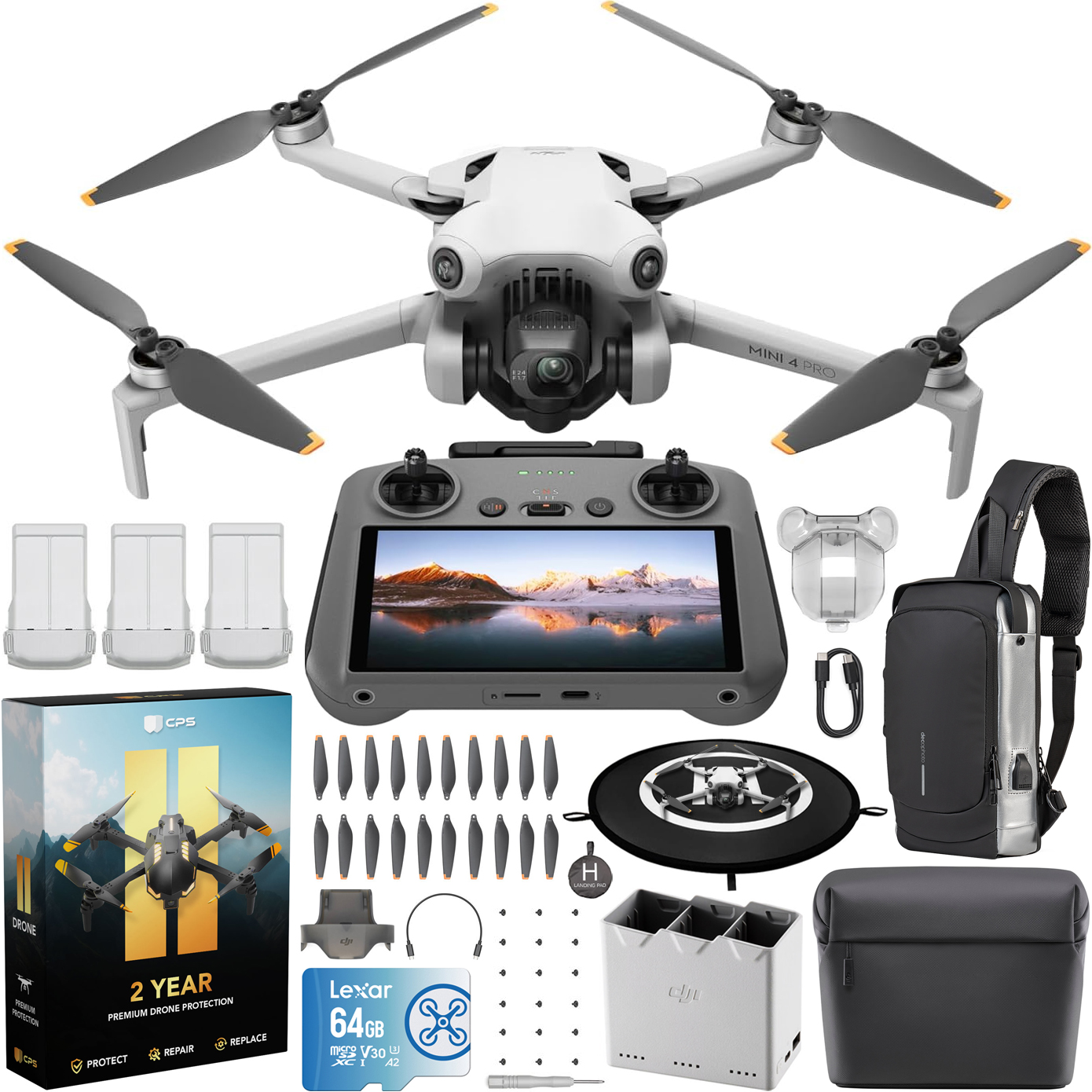 DJI FPV Combo Drone with Remote & V2 Goggles with CPS 1 Year Warranty ...