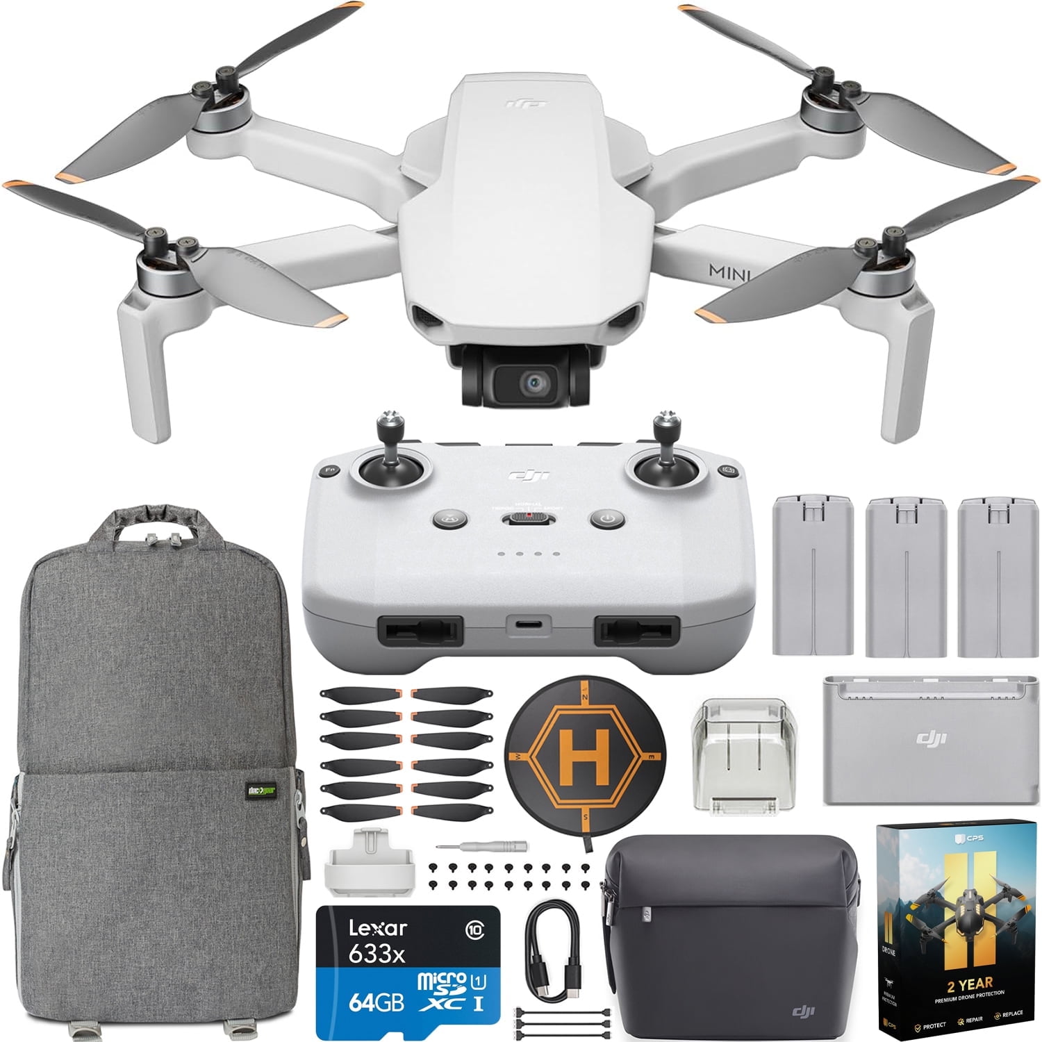 DJI Mini 4K Drone Quadcopter Fly More Combo with Camera for Adults ...