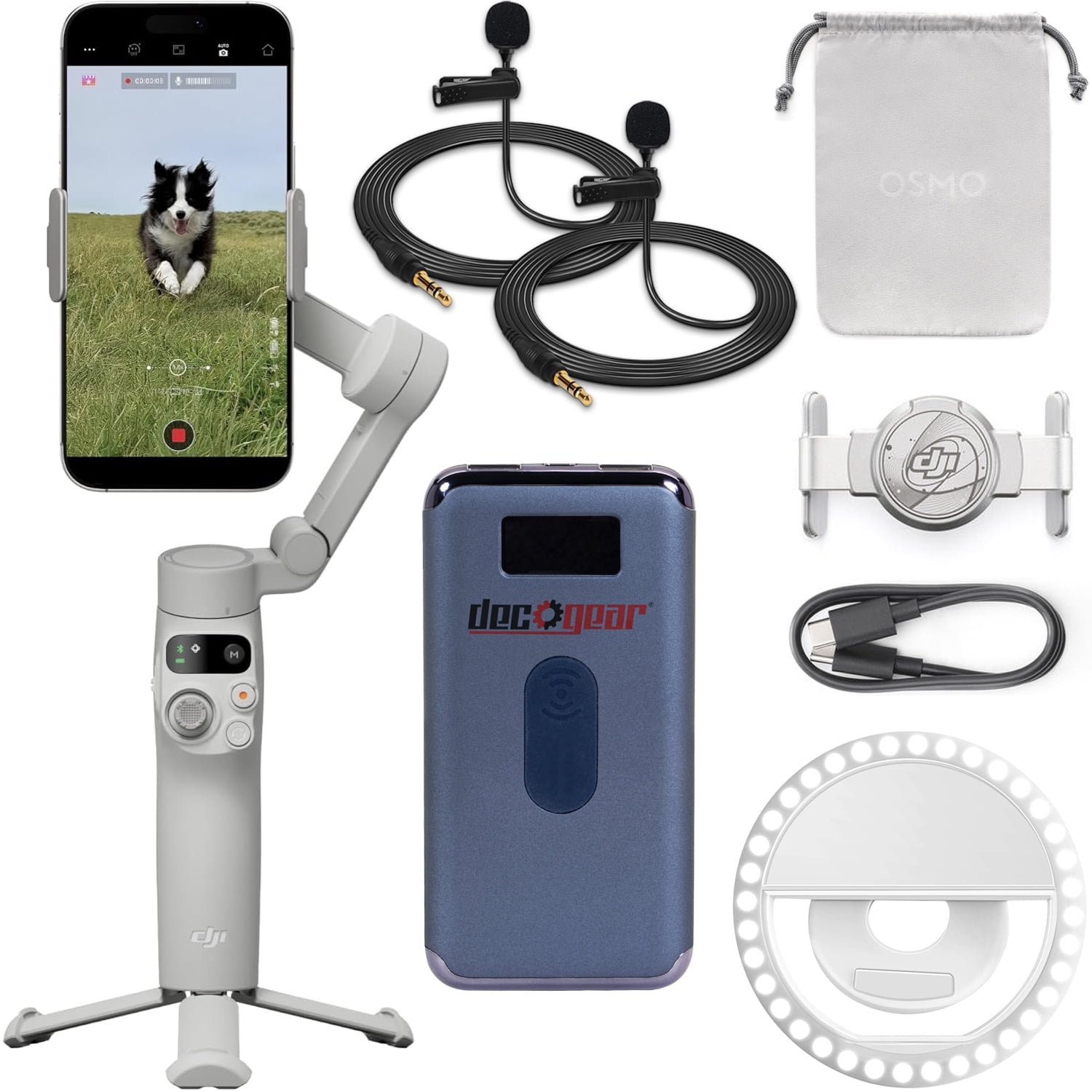 DJI Osmo Mobile 7 Gimbal Stabilizer for iPhone, Android Phone, Built-in Tripod, 3-Axis ...