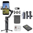 DJI Osmo Mobile 8 Smartphone Gimbal + 3-In-1 Wireless Mic Set + Power ...