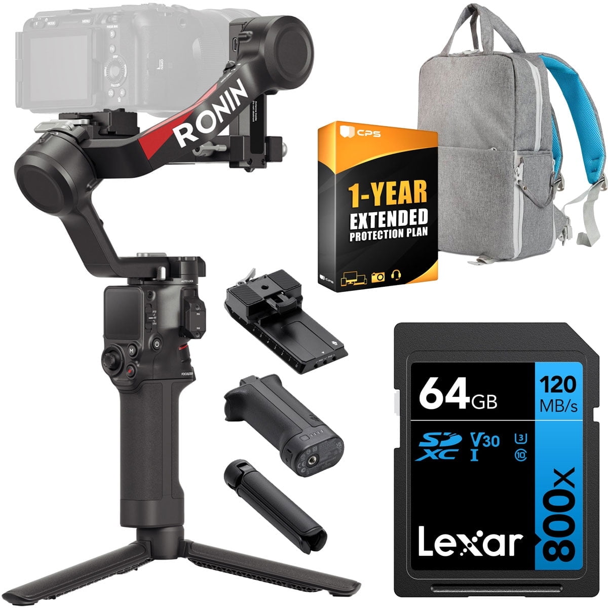 DJI RS 4 Gripping Storytelling Gimbal Bundle with 64GB Warranty and ...