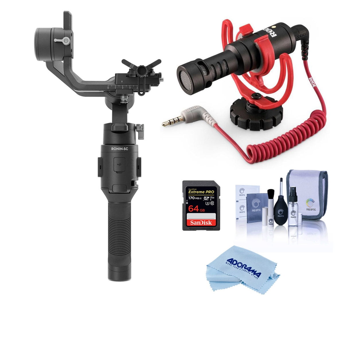 DJI Ronin-SC Gimbal Stabilizer With Audio Kit - Bundle With RODE ...