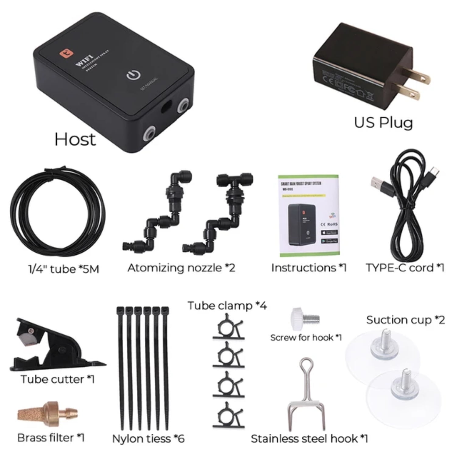 DJIRUI Intelligent automatic rain misting spray water timer control ...