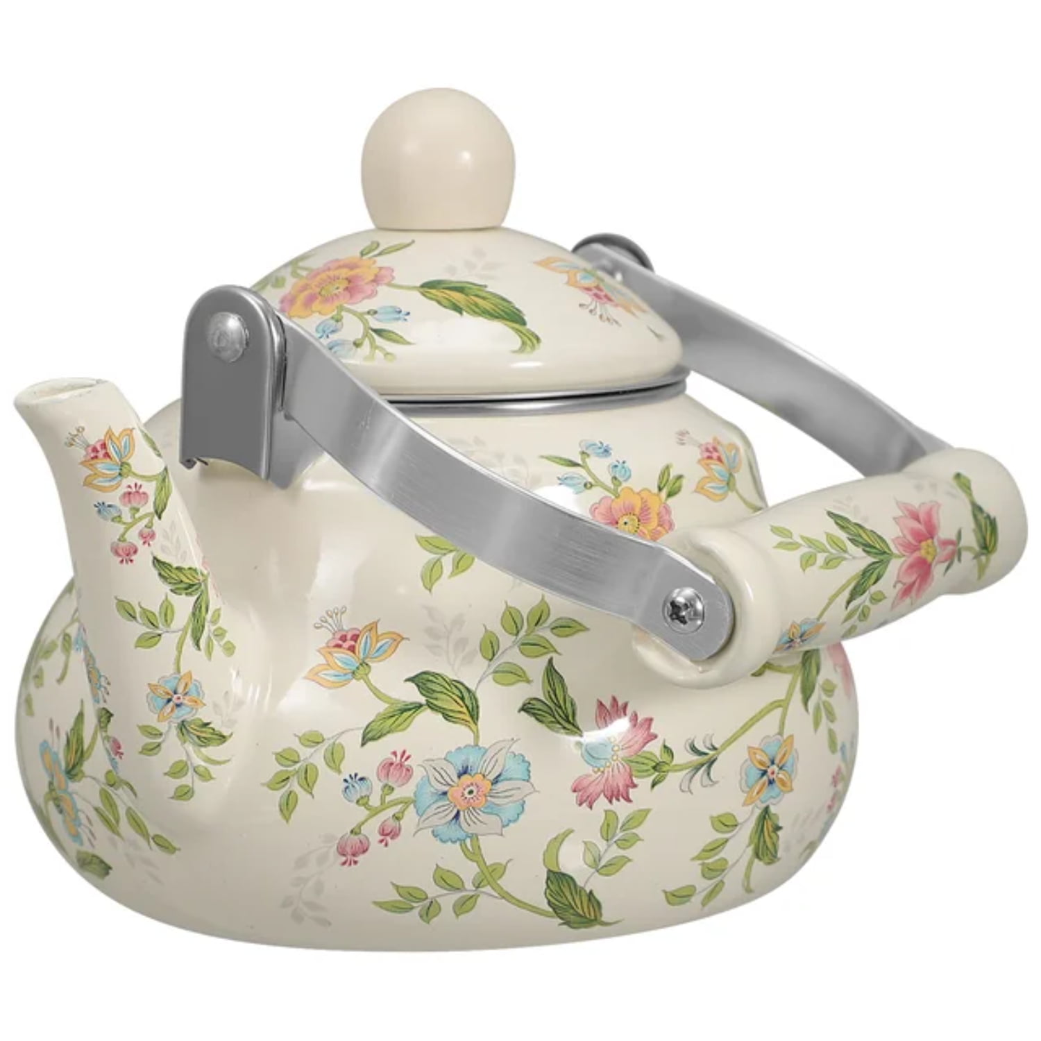 DJIRUI Vintage Enamel Cooktop Teapot with Leak-Proof Net - 1.5 Litre ...