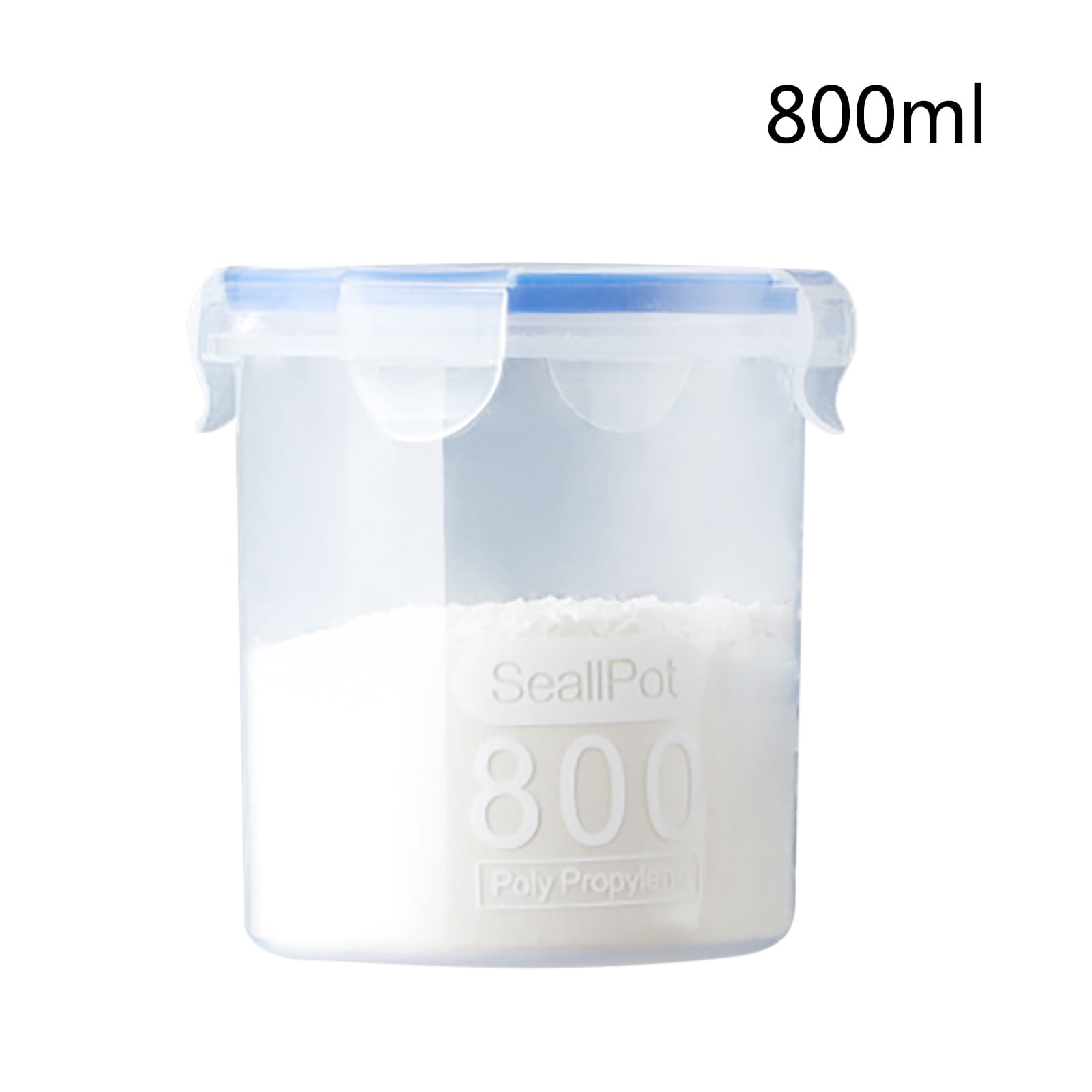 DJJGXAN 0.8L Food Storage Containers with Lids, 1 pcs Clear Plastic ...