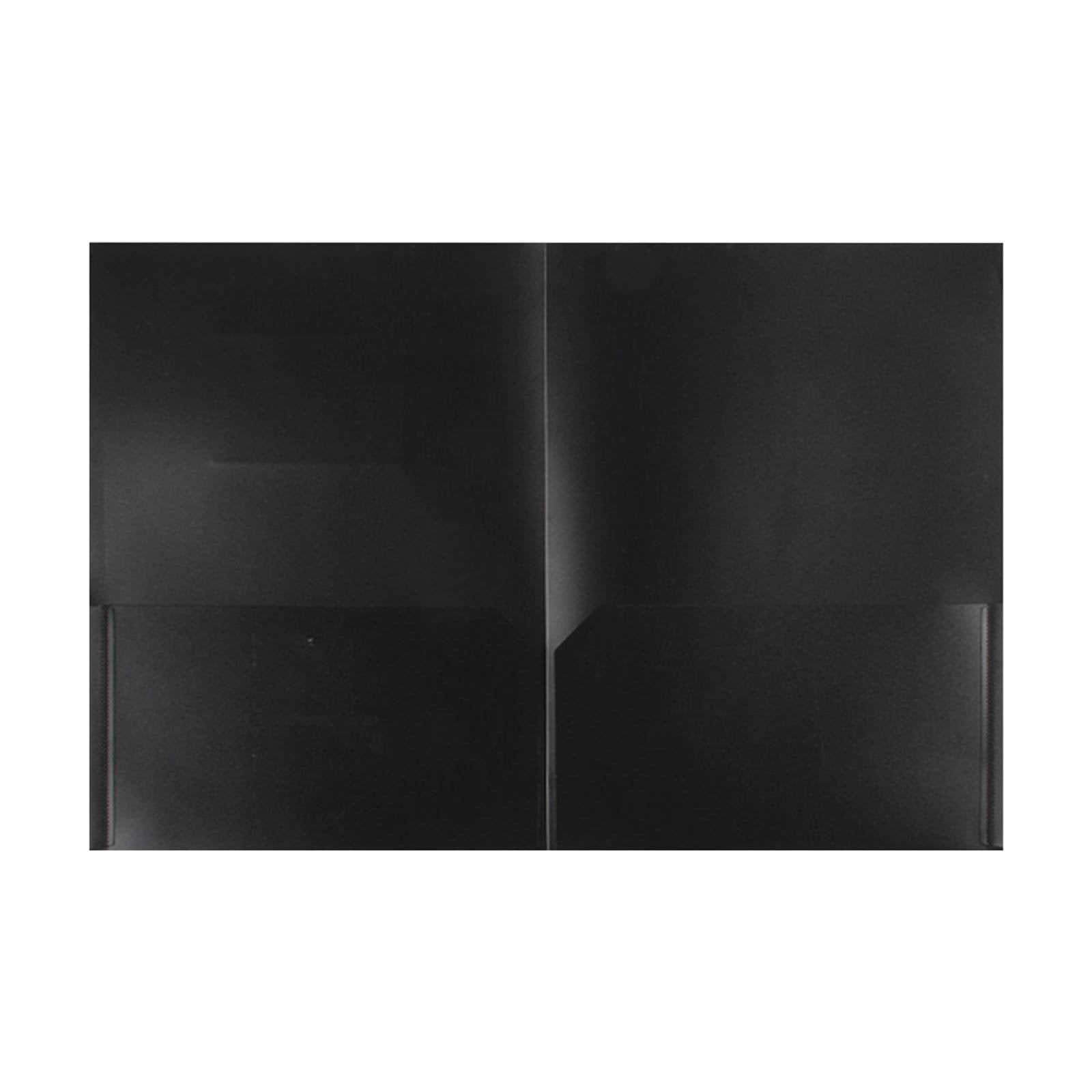 DJJGXAN 1 Pack Plastic Folders with Pockets, 2-Pocket Poly Folder with ...