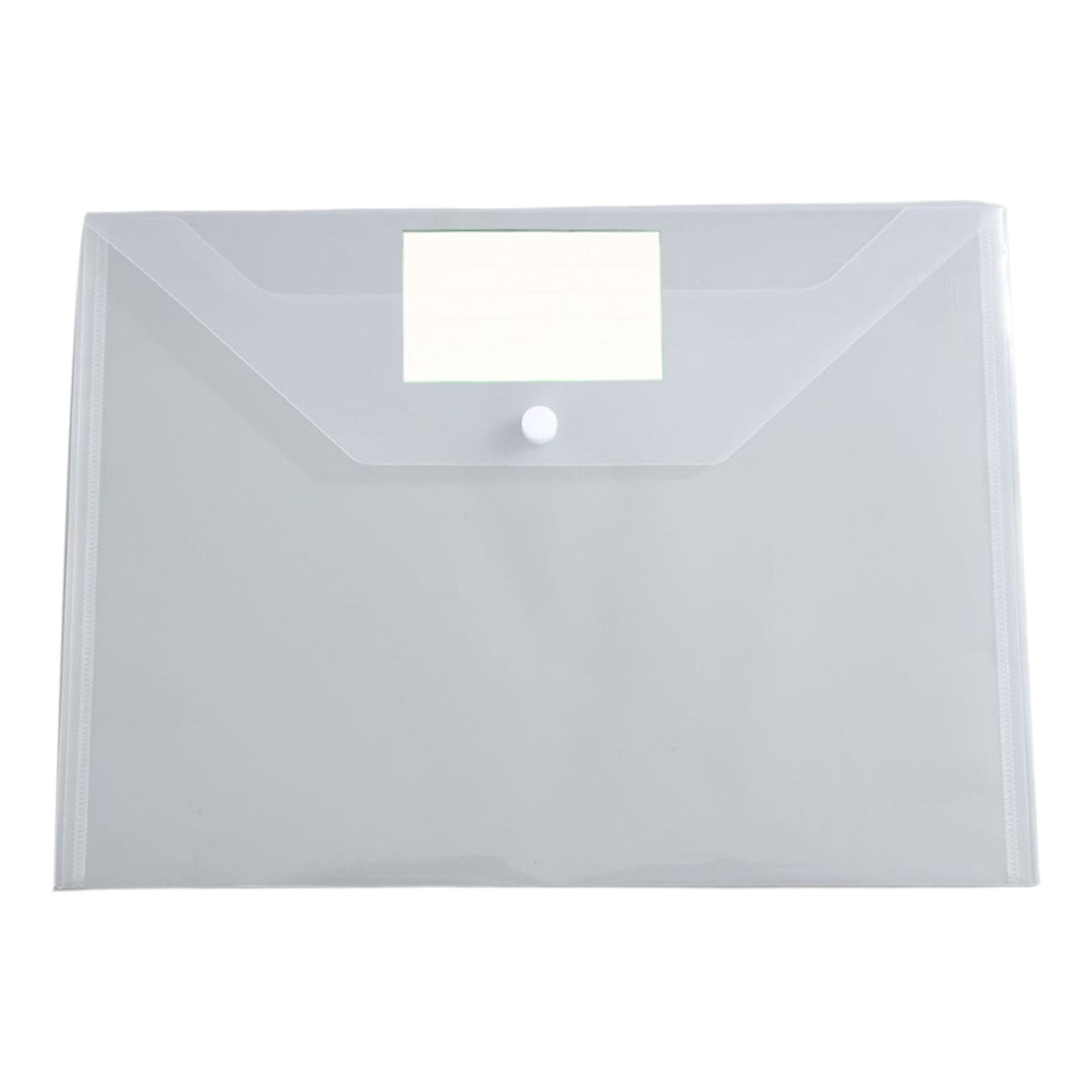 DJJGXAN 1 Pack Transparent Folders Plastic Envelopes, Clear Plastic ...