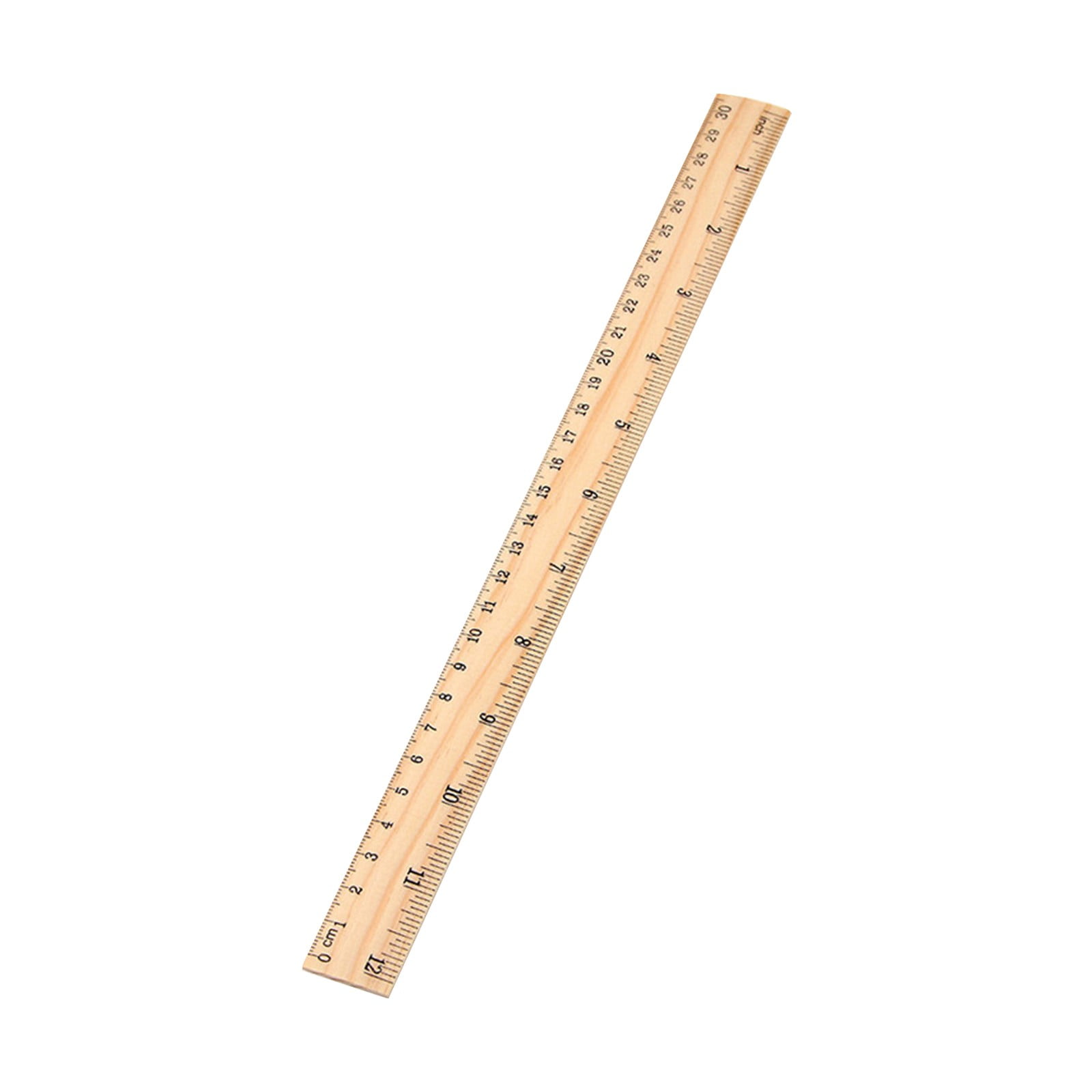 DJJGXAN 1 Pack Wooden Ruler 12 Inch Straight Ruler with Inches and ...